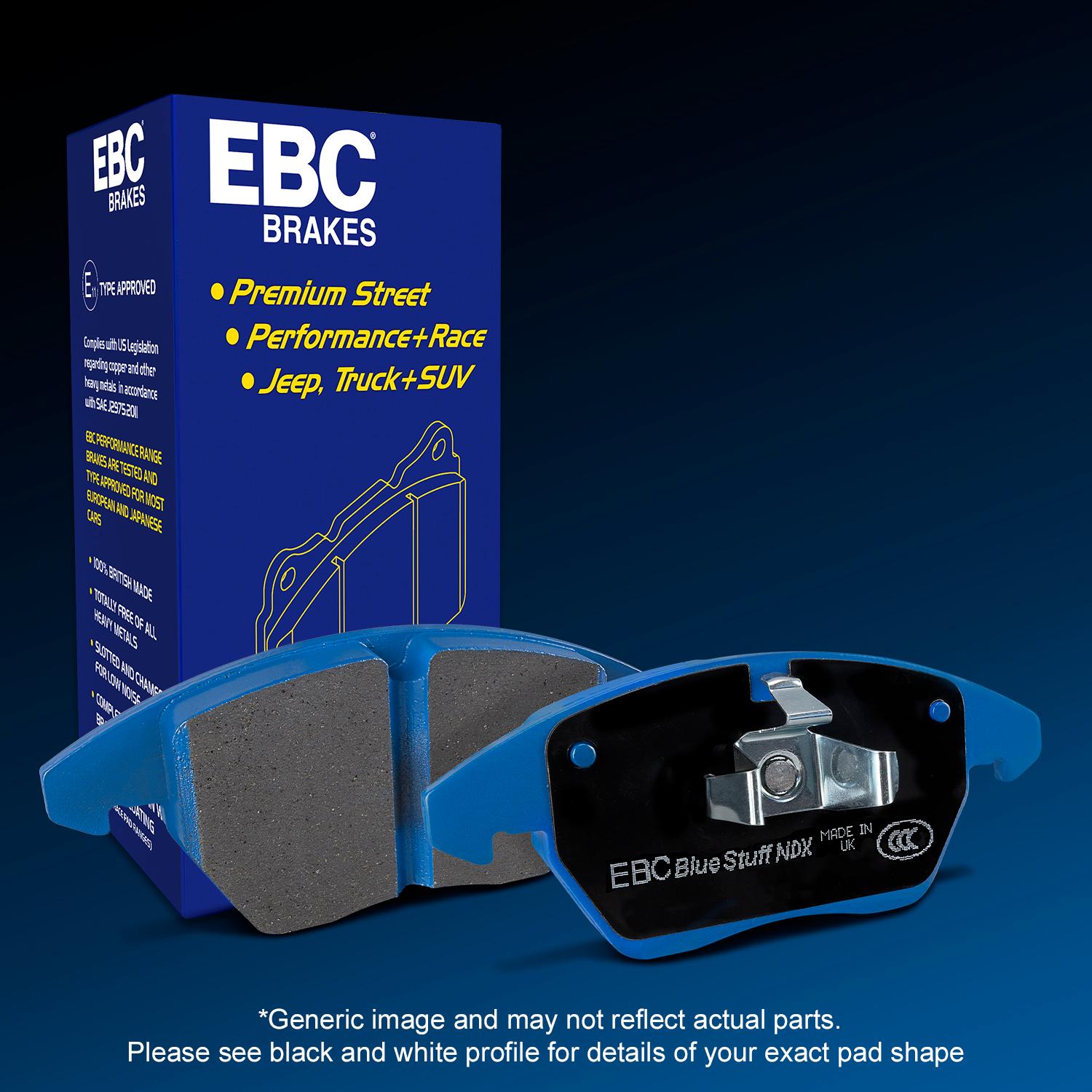 EBC Bluestuff NDX Organic Performance Brake Pads DP52089NDX | AutoZone