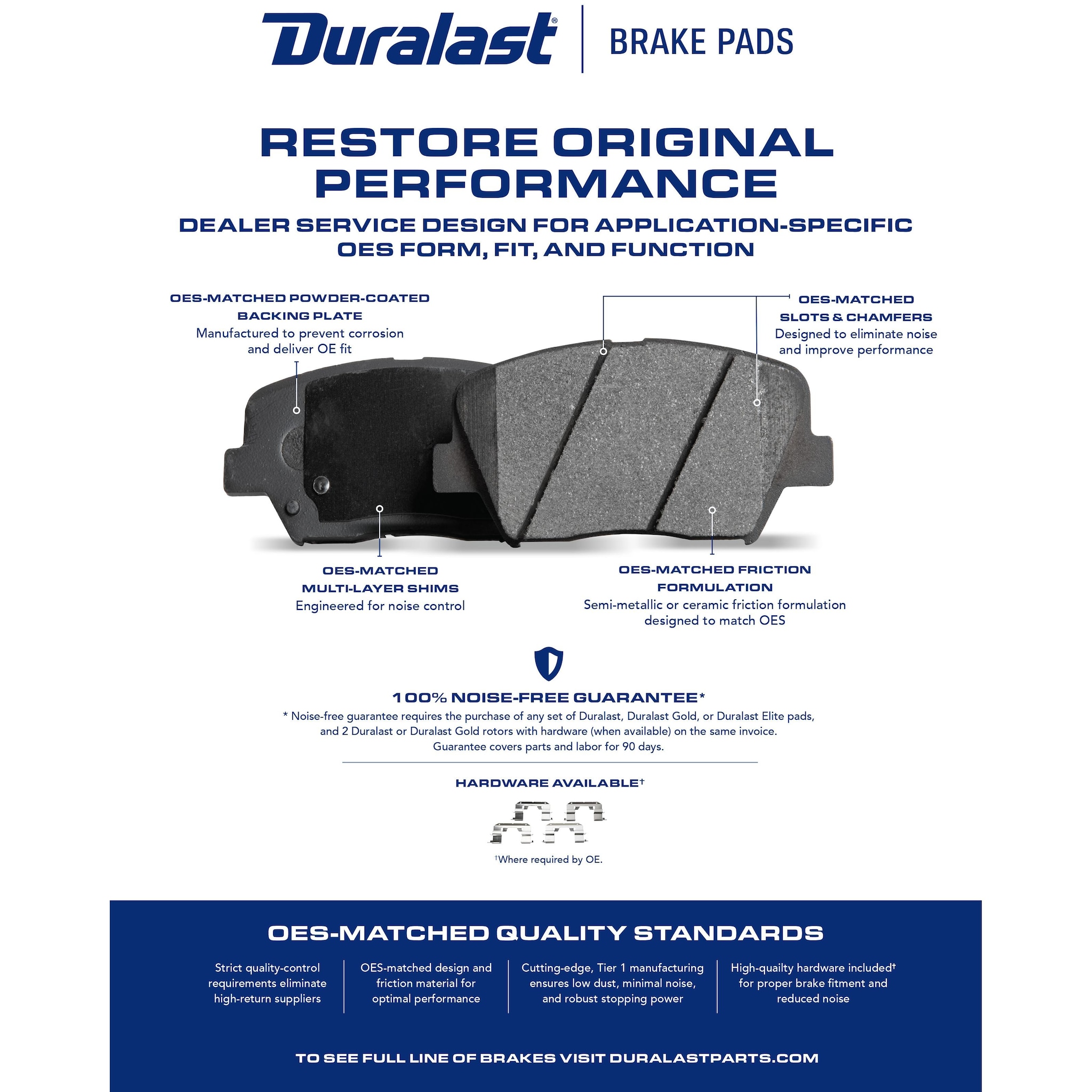 Duralast Ceramic Brake Pads D1281 | AutoZone