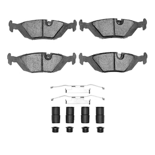 R1 Sport Series Low-Metallic Performance Brake Pads and Hardware Kit ...