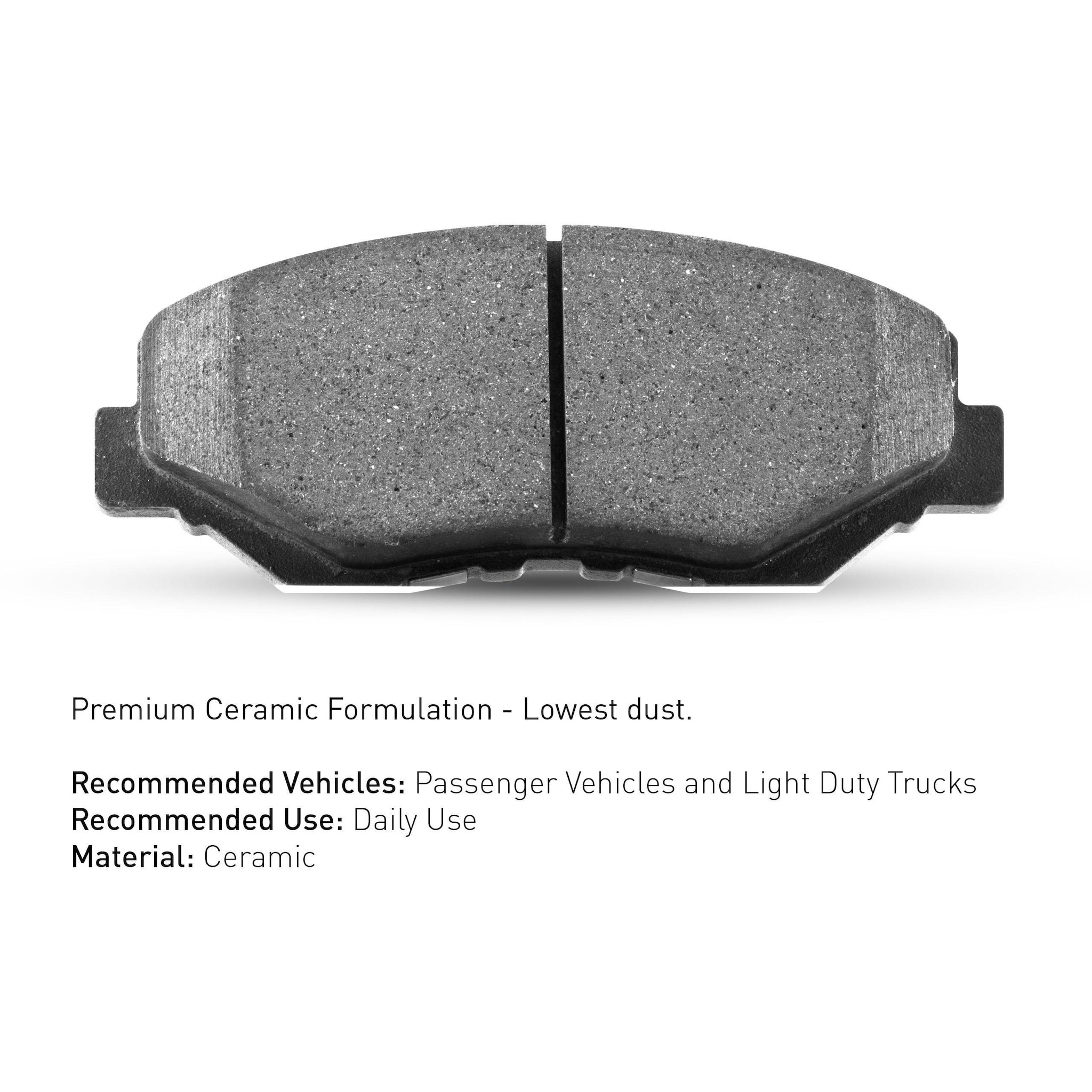 R1 Concepts Ceramic Series Performance Disc Brake Pad Set 2310-1412-00 ...