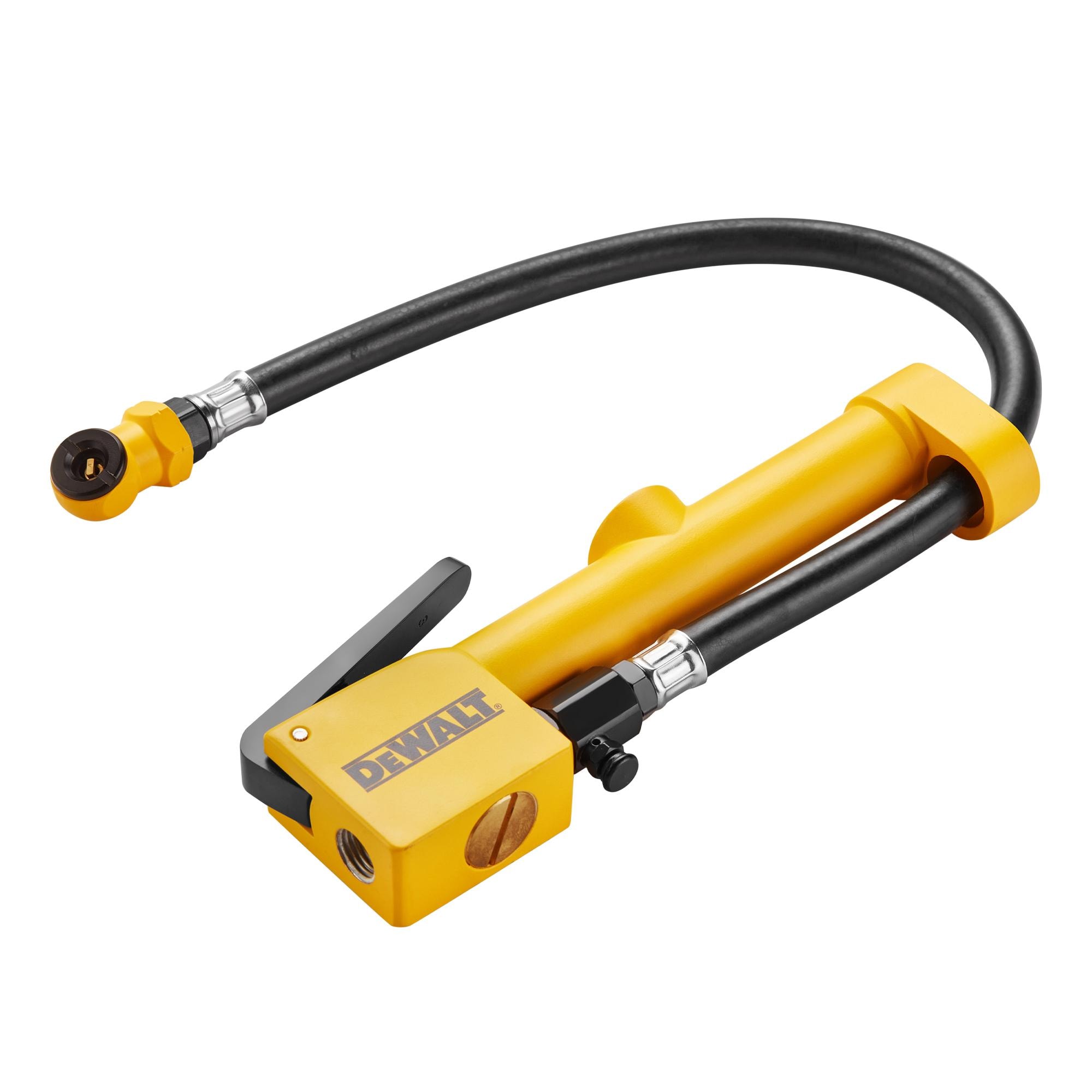 Dewalt 300 PSI Sight Glass Inflator Gauge with 15in Hose and Ball Foot ...