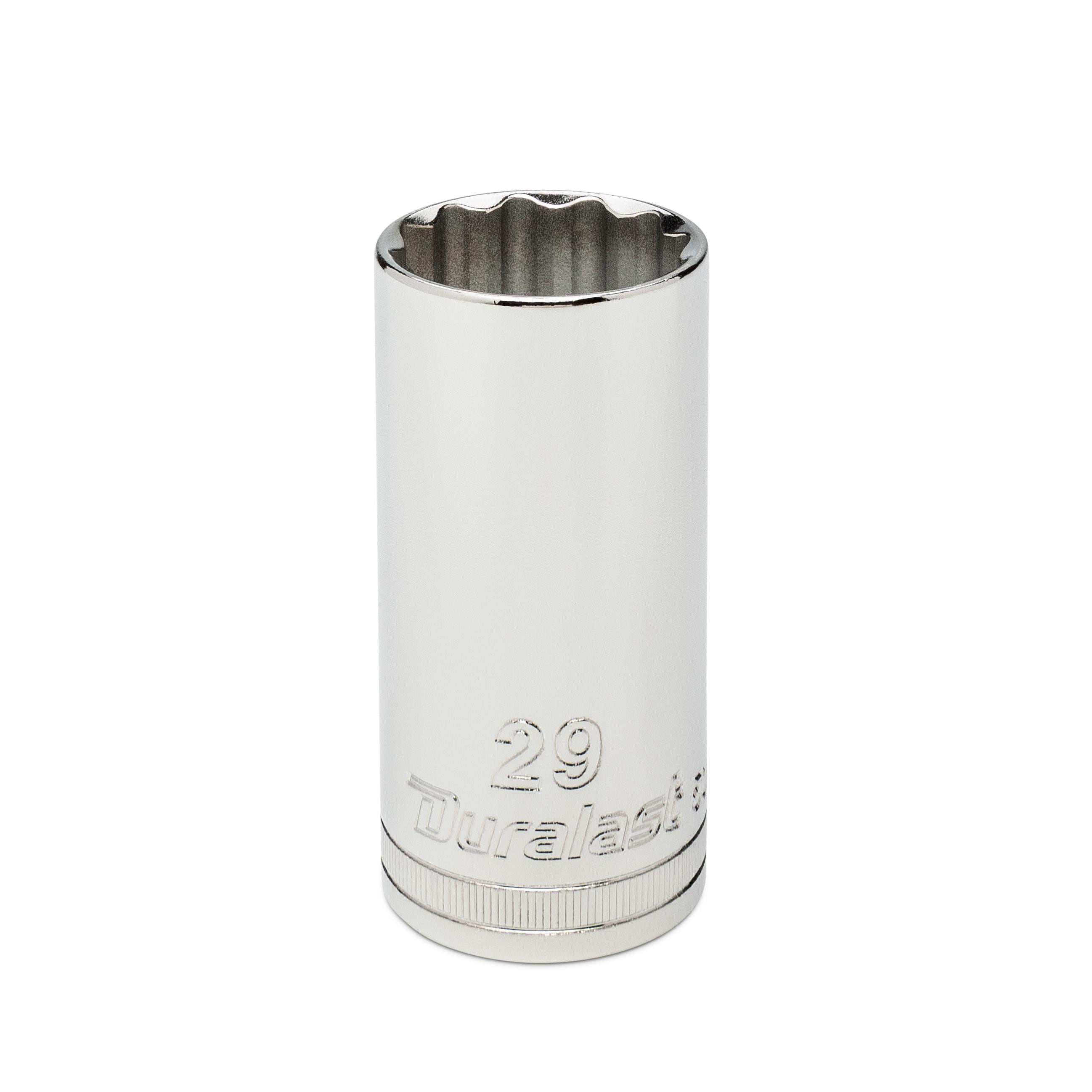 Duralast 1/2in Drive 29mm 12 Point Metric Deep Chrome Socket | AutoZone