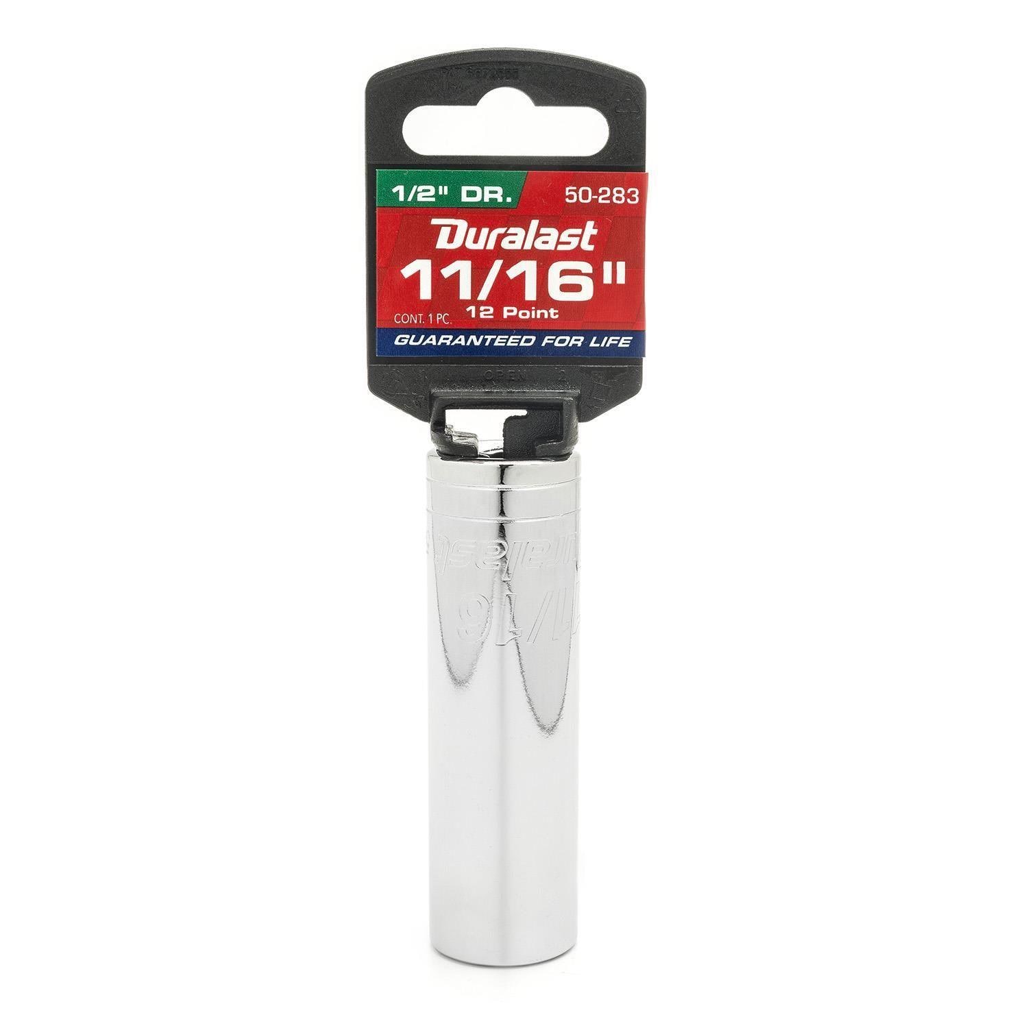 Duralast 1/2in Drive 11/16in Deep 12 Point Socket | AutoZone