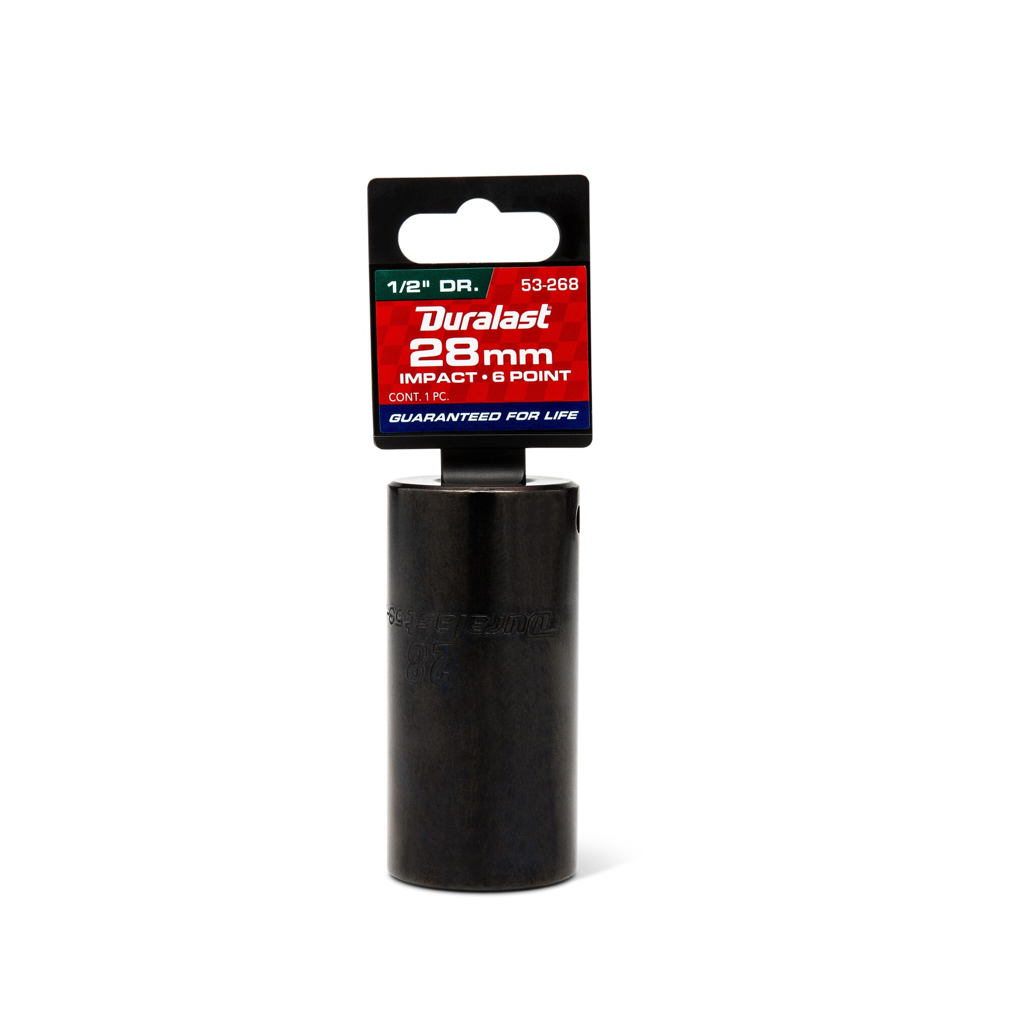 Duralast 1/2in Drive 28mm 6 Point Metric Deep Impact Socket | AutoZone