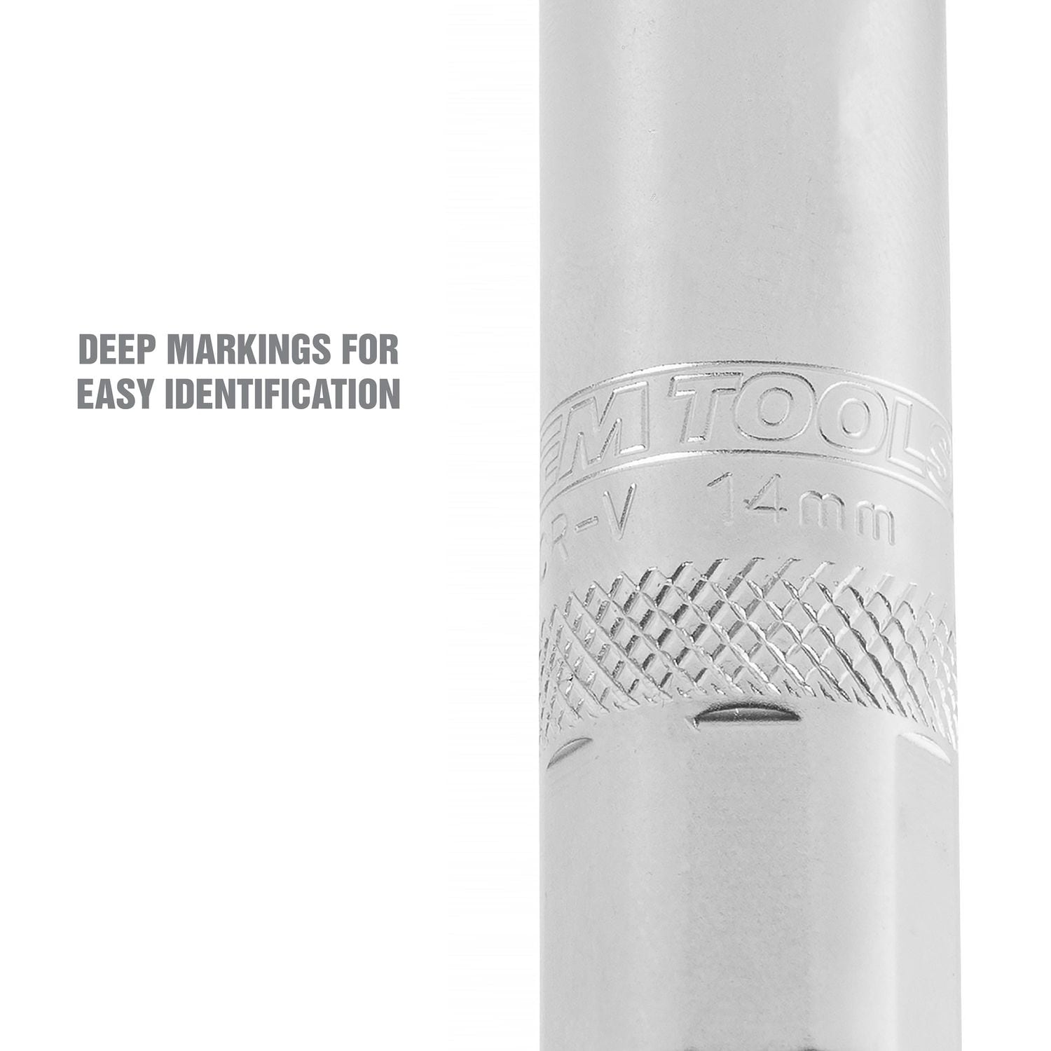 OEMTOOLS 3/8in Drive 14mm 12 Point Extra Thin Wall Spark Plug Socket ...