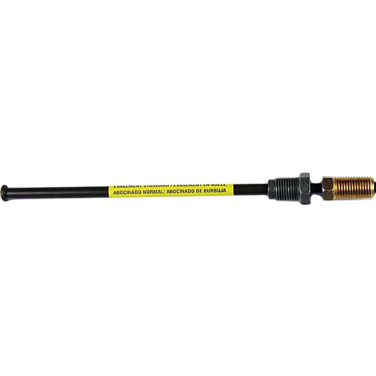 AGS 3/16in X 8in 3/8-24 Inverted, M10 X 1 Bubble, PVF Steel Brake Line ...