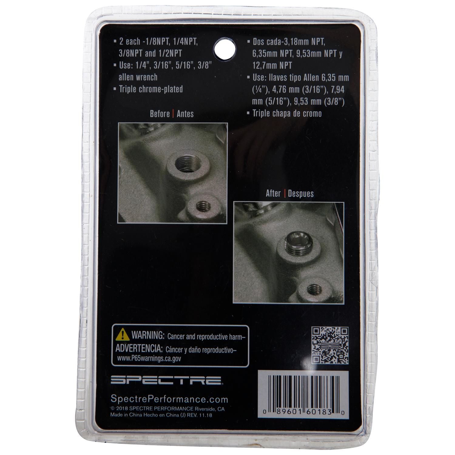 Spectre Pipe Plug Set | AutoZone