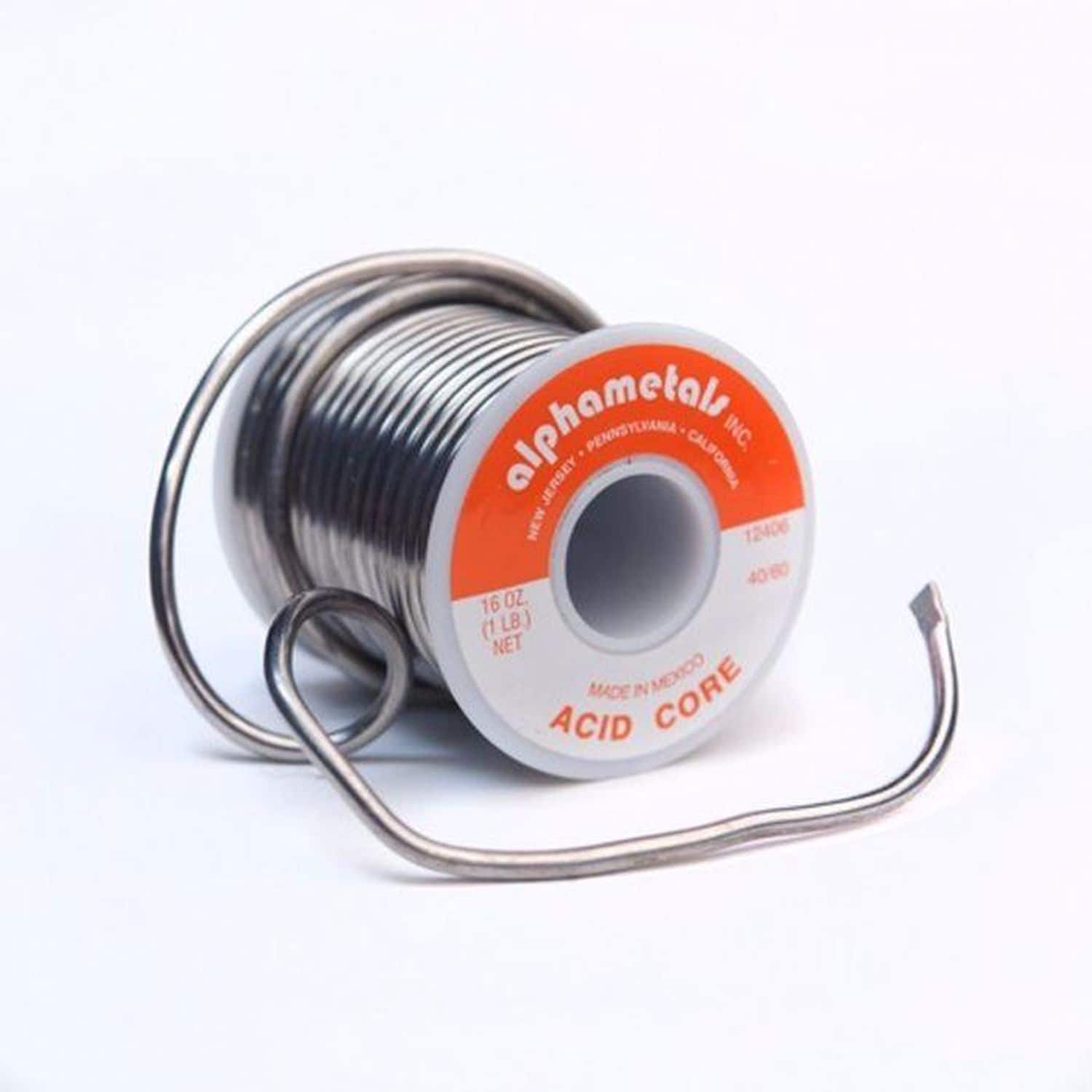 Alpha Metals 40/60 Acid Core Solder 1lb | AutoZone