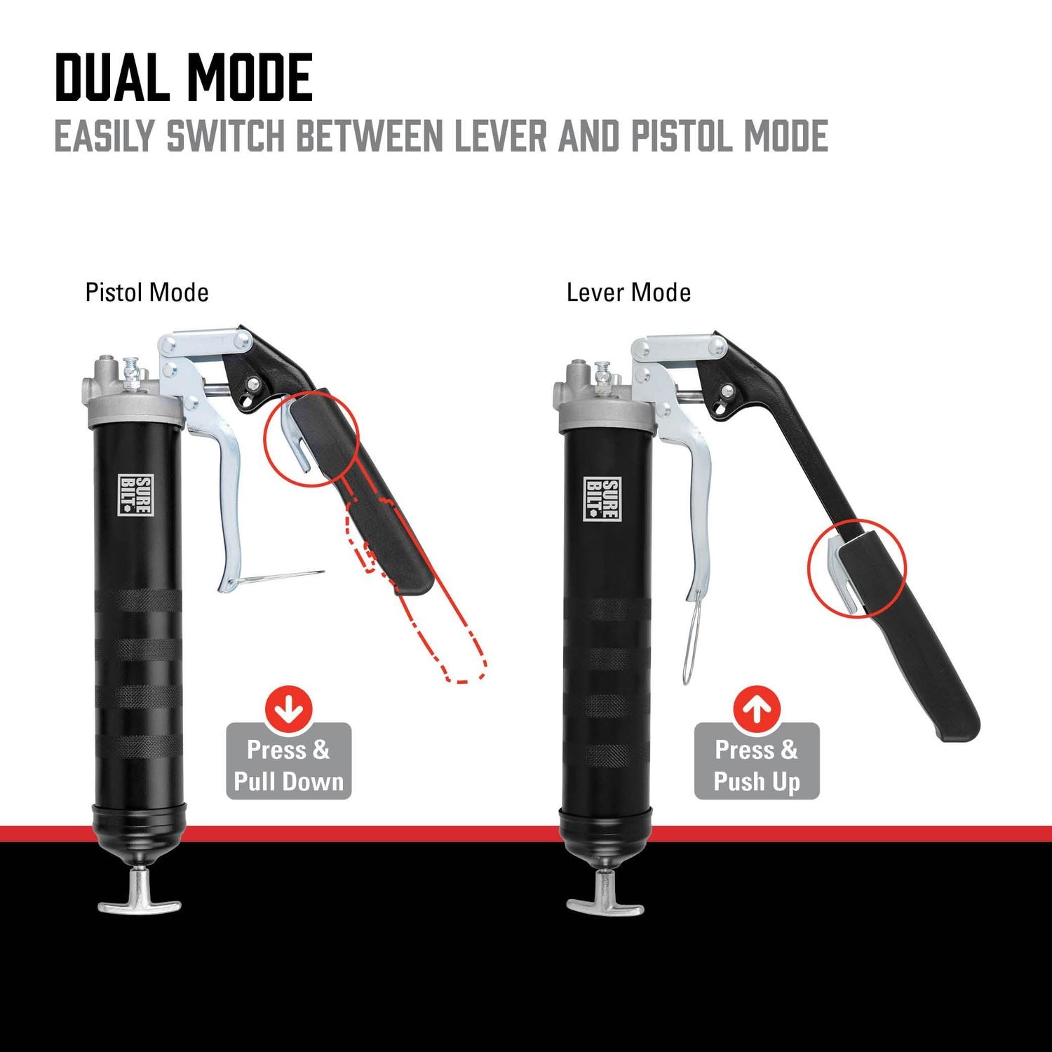 SureBilt Premium Pistol Grip Grease Gun | AutoZone