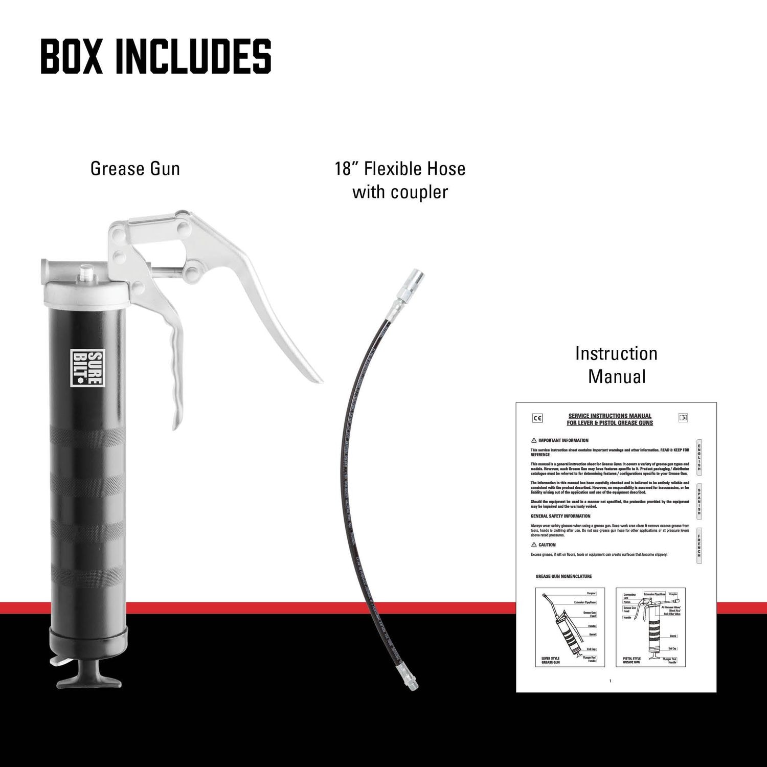 SureBilt Professional Grease Gun | AutoZone