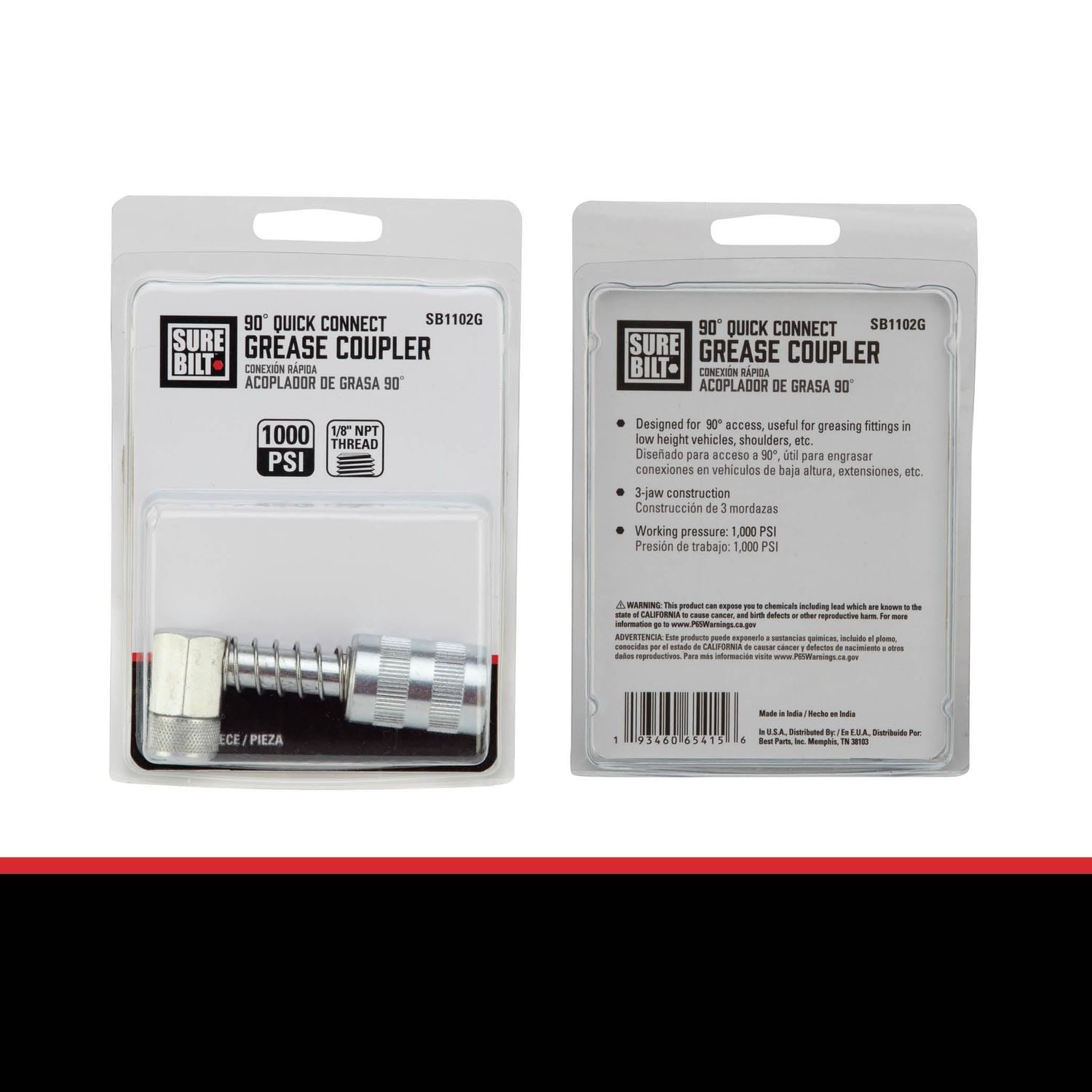 SureBilt 90 Degree Quick Connect Grease Gun Coupler | AutoZone