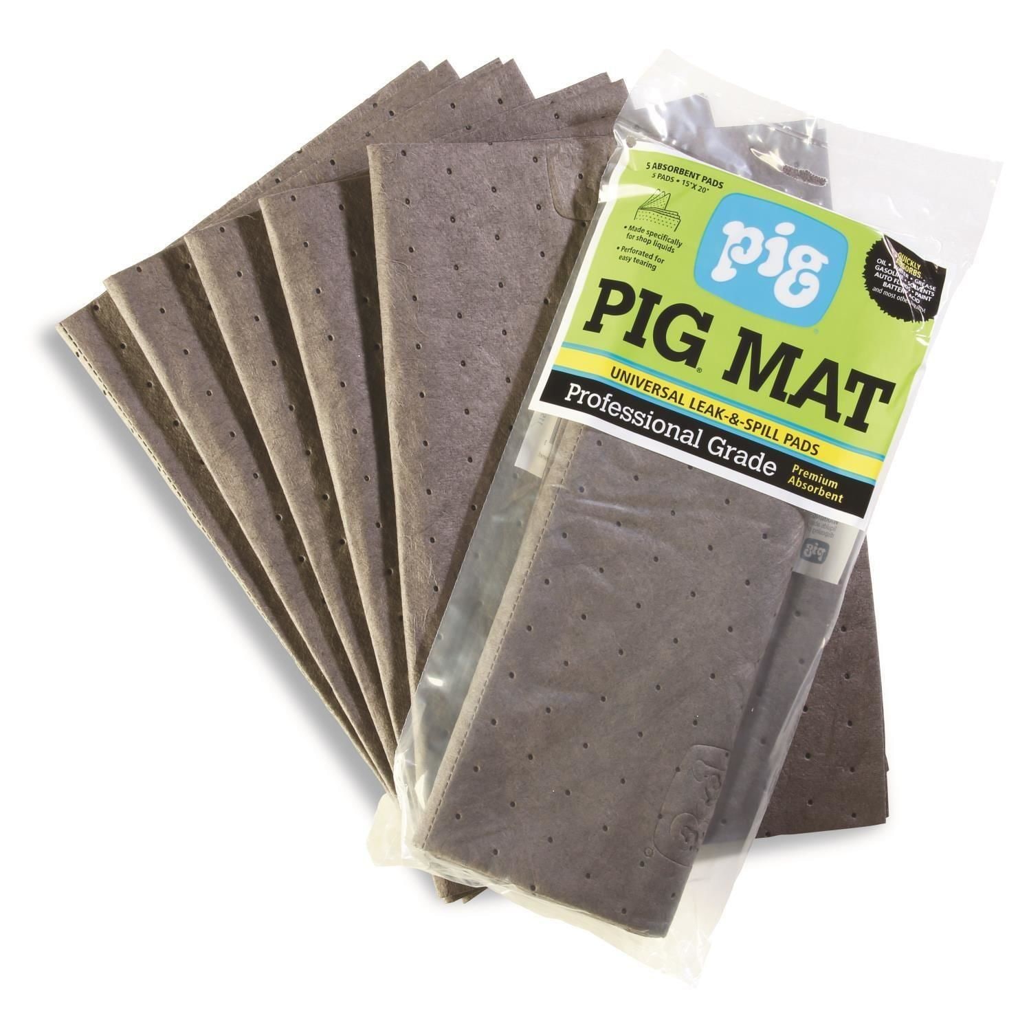 New Pig Universal Lightweight Absorbent Mat 5 Pack | AutoZone