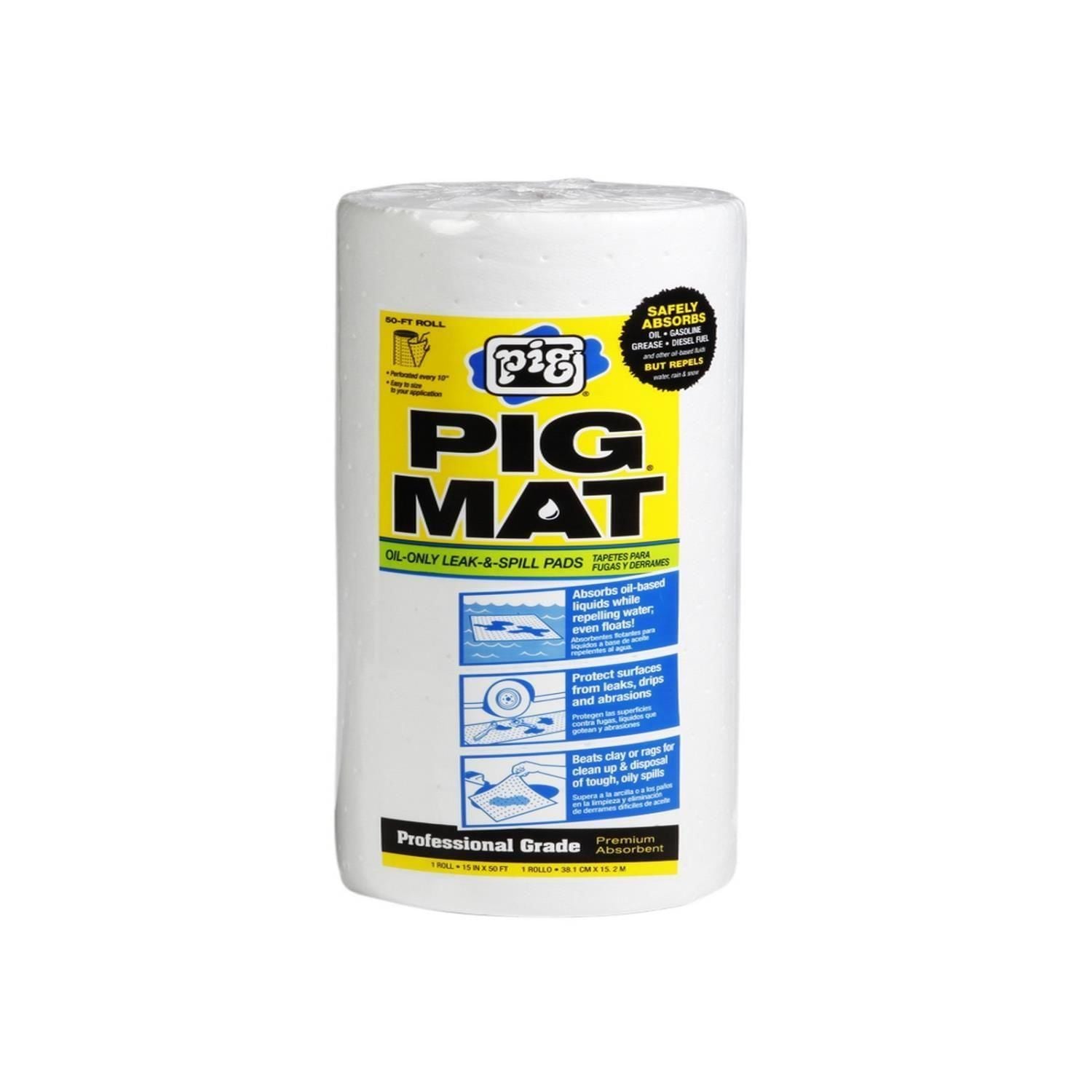 Pig 15in X 50ft Light Weight Absorbent Mat Roll | AutoZone