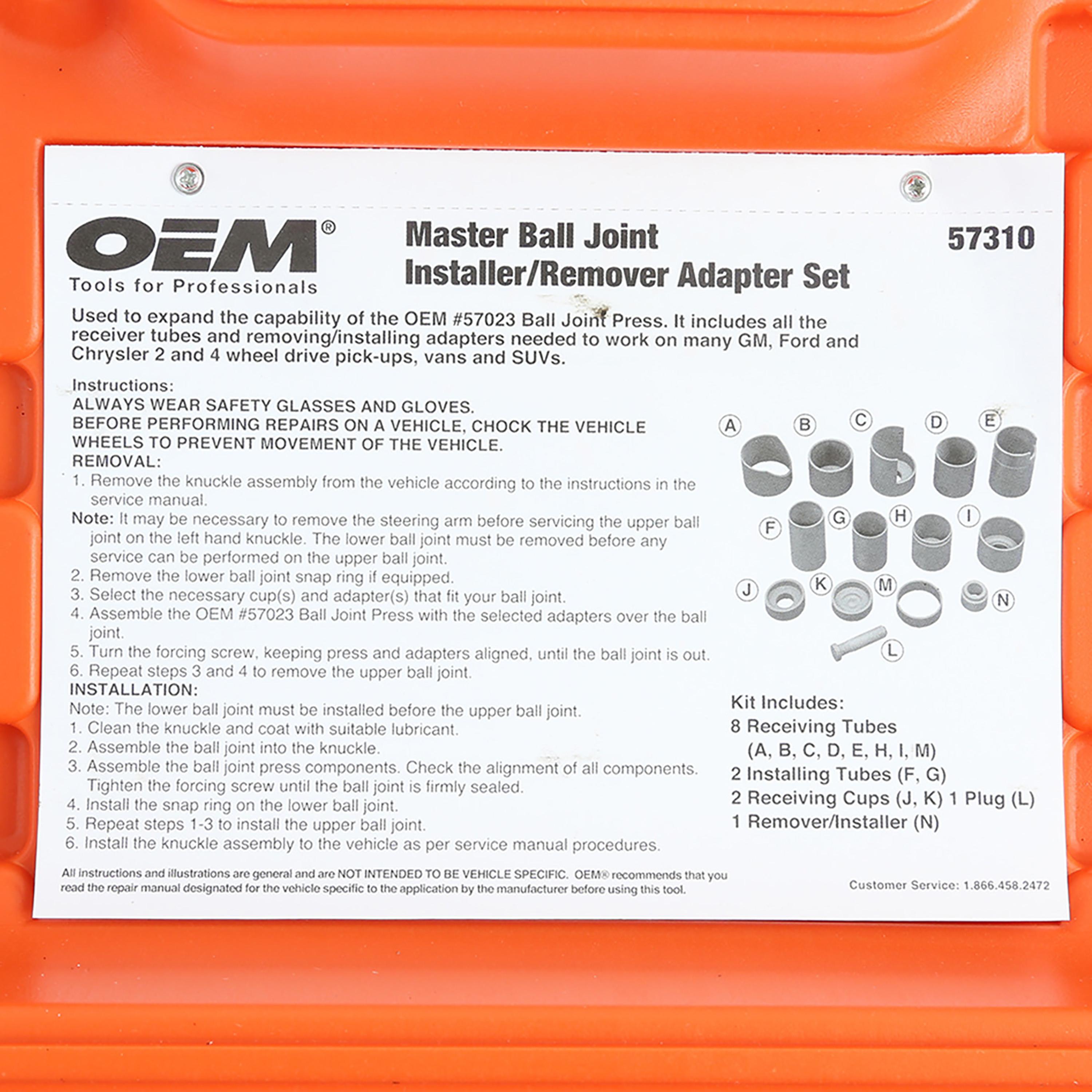 OEMTOOLS Master Ball Joint Set | AutoZone