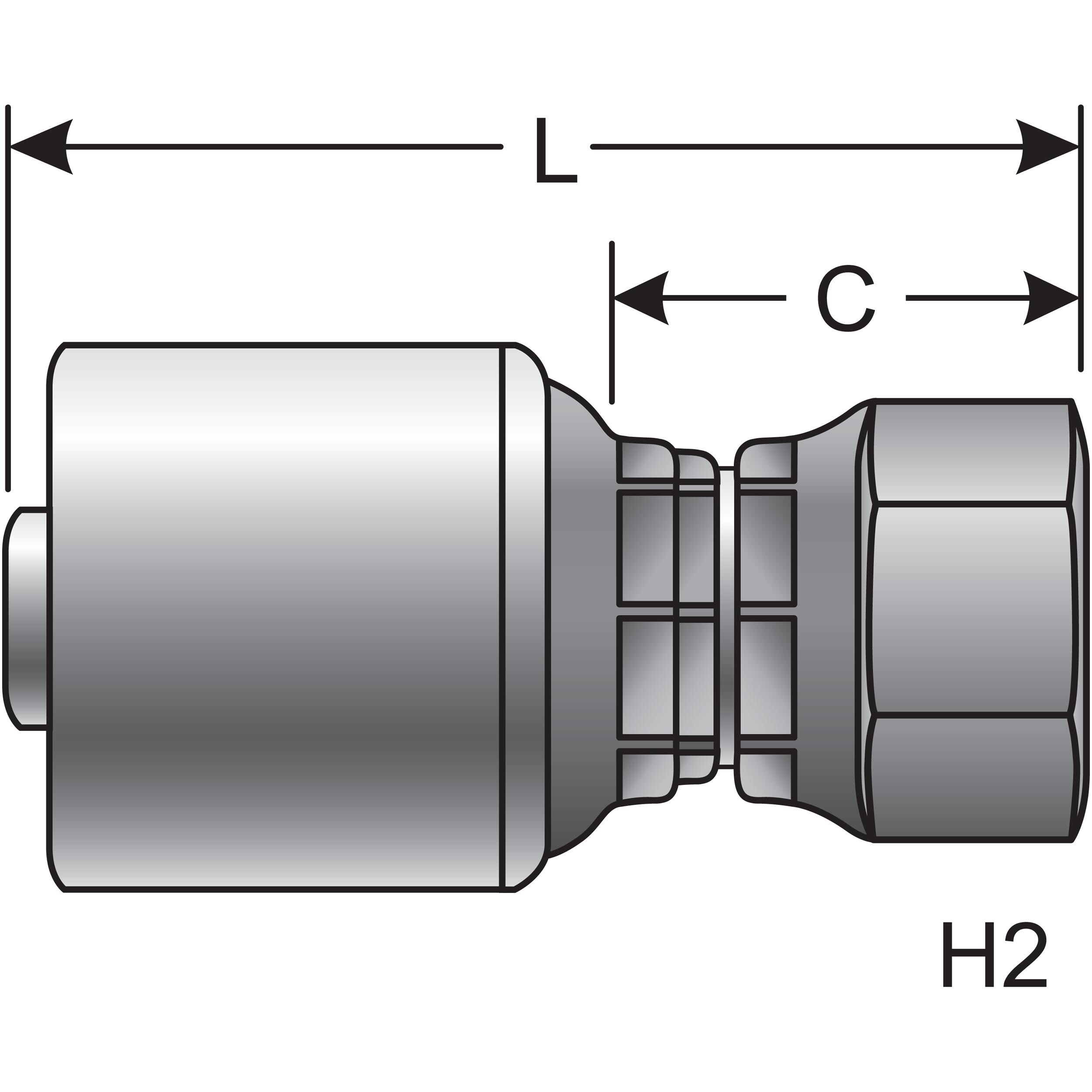 Gates MegaCrimp Hydraulic Coupling / Adapter G25855-1012 | AutoZone