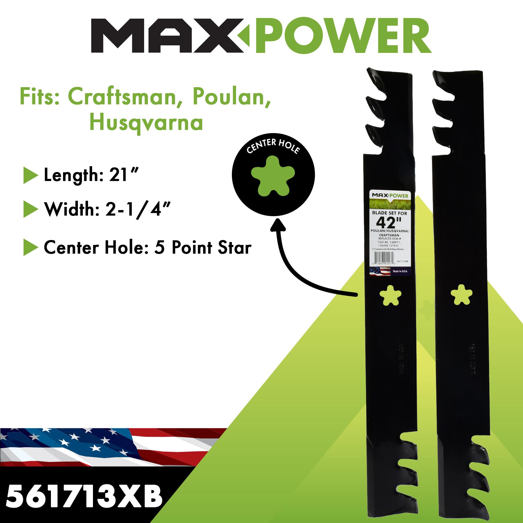 MaxPower Mower Blade 561713X | AutoZone