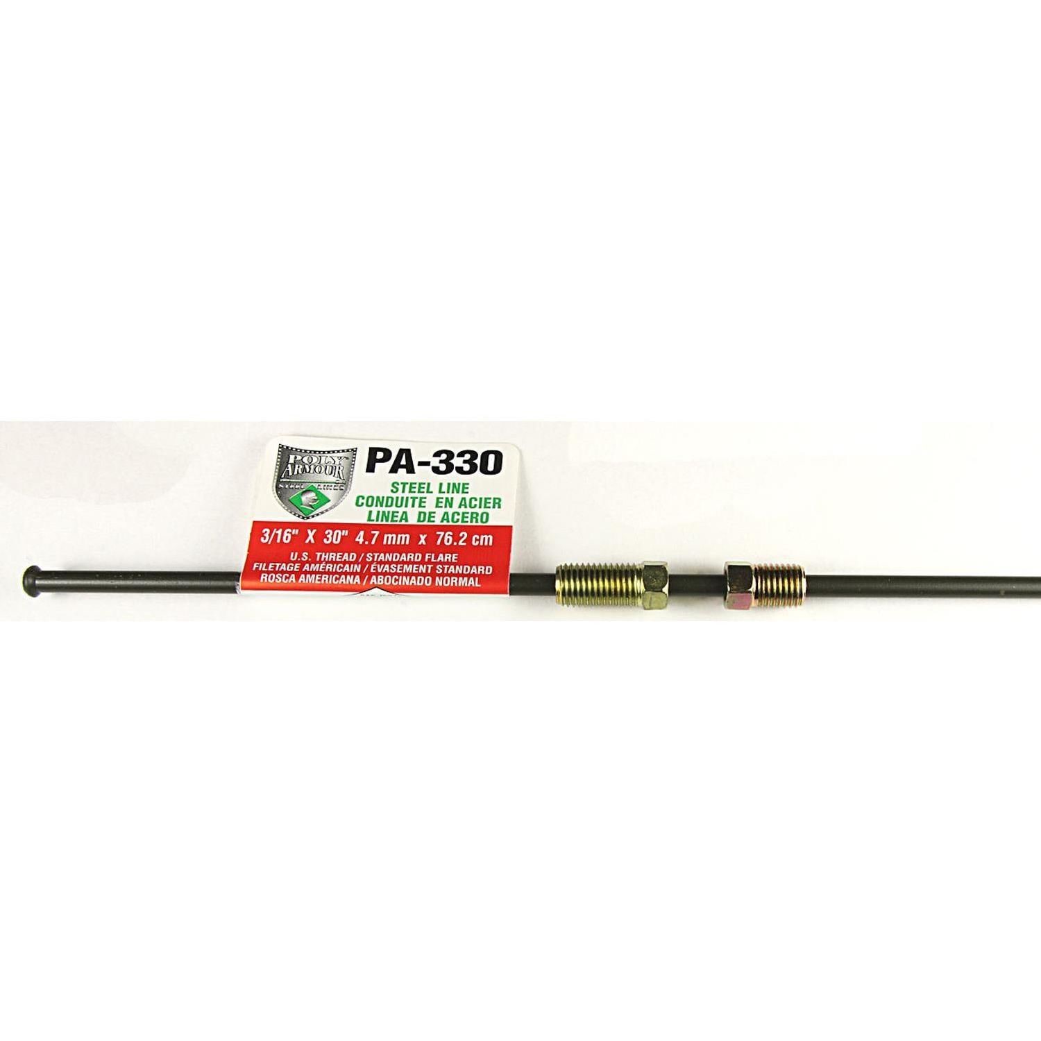 AGS Poly Armour 3/16in x 30in PVF Steel Brake Line | AutoZone