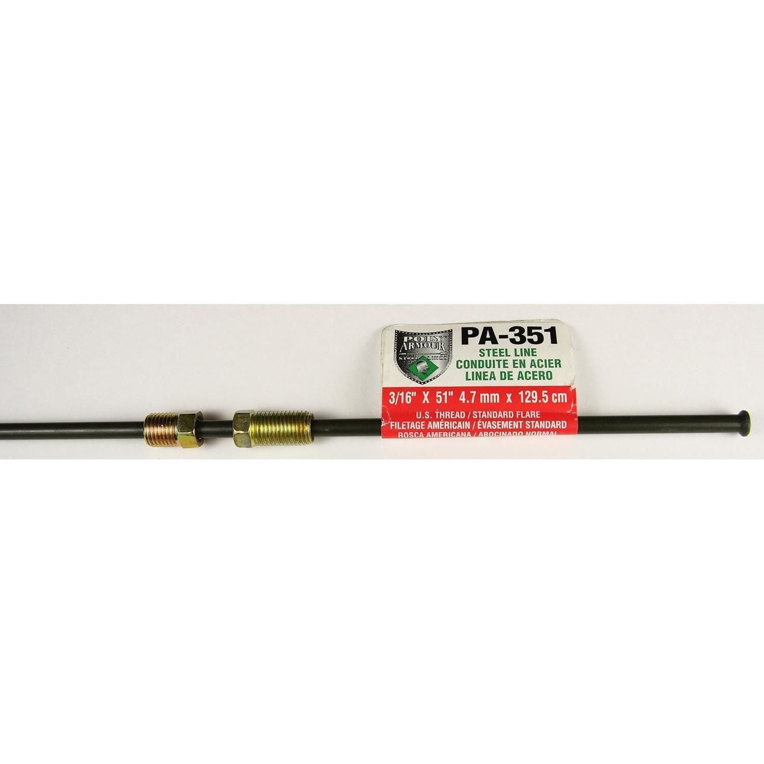 AGS Poly Armour 3/16in x 51in PVF Steel Brake Line | AutoZone