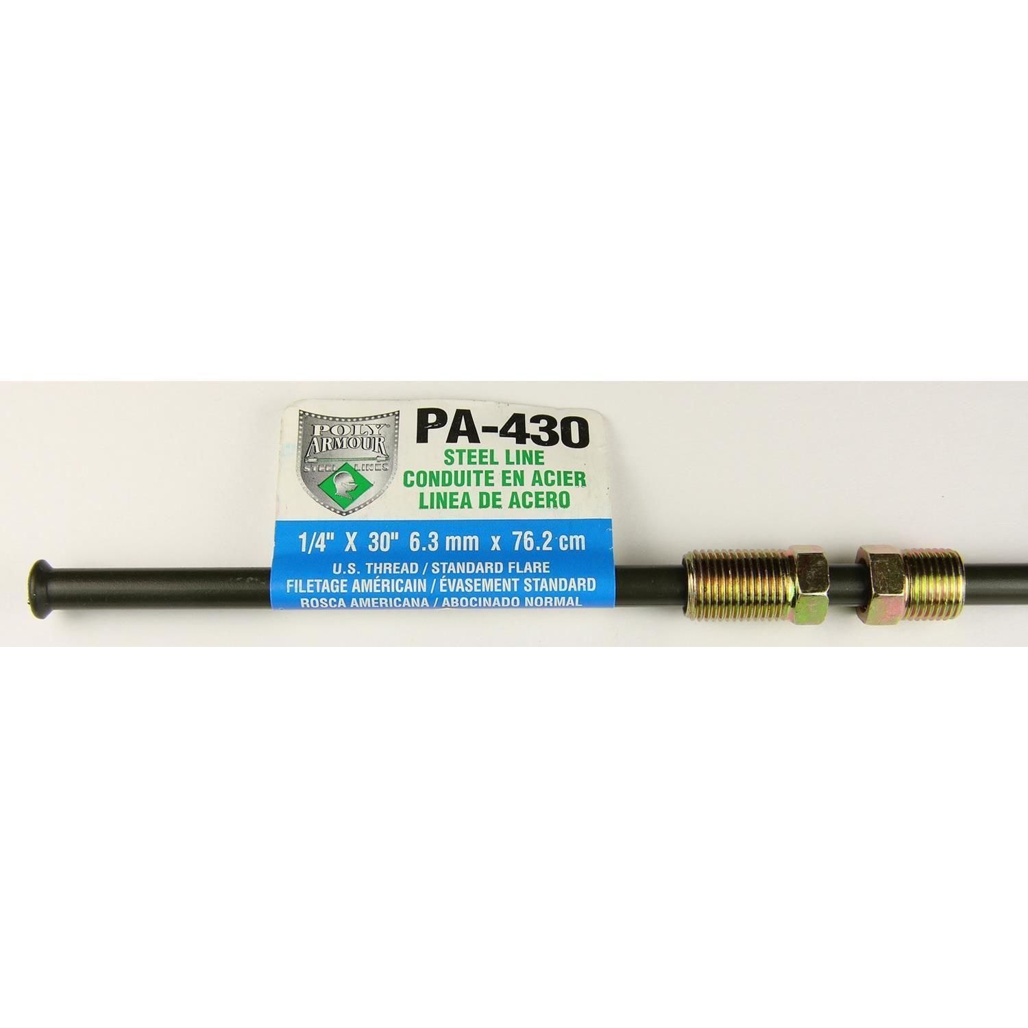 AGS Poly Armour 1/4in x 30in PVF Steel Brake Line | AutoZone