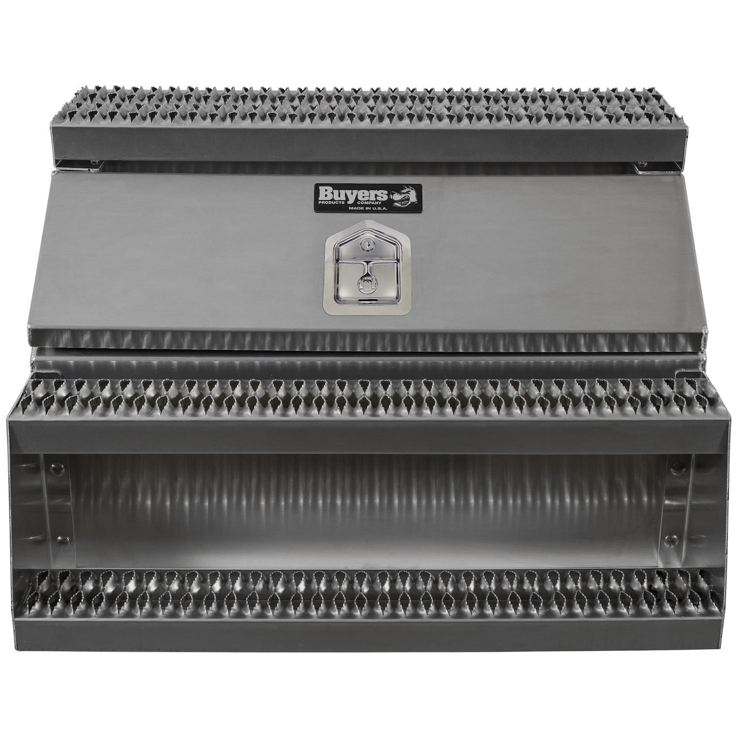 Buyers Products 36in Width Heavy Duty Smooth Aluminum WideOpen Step Box ...