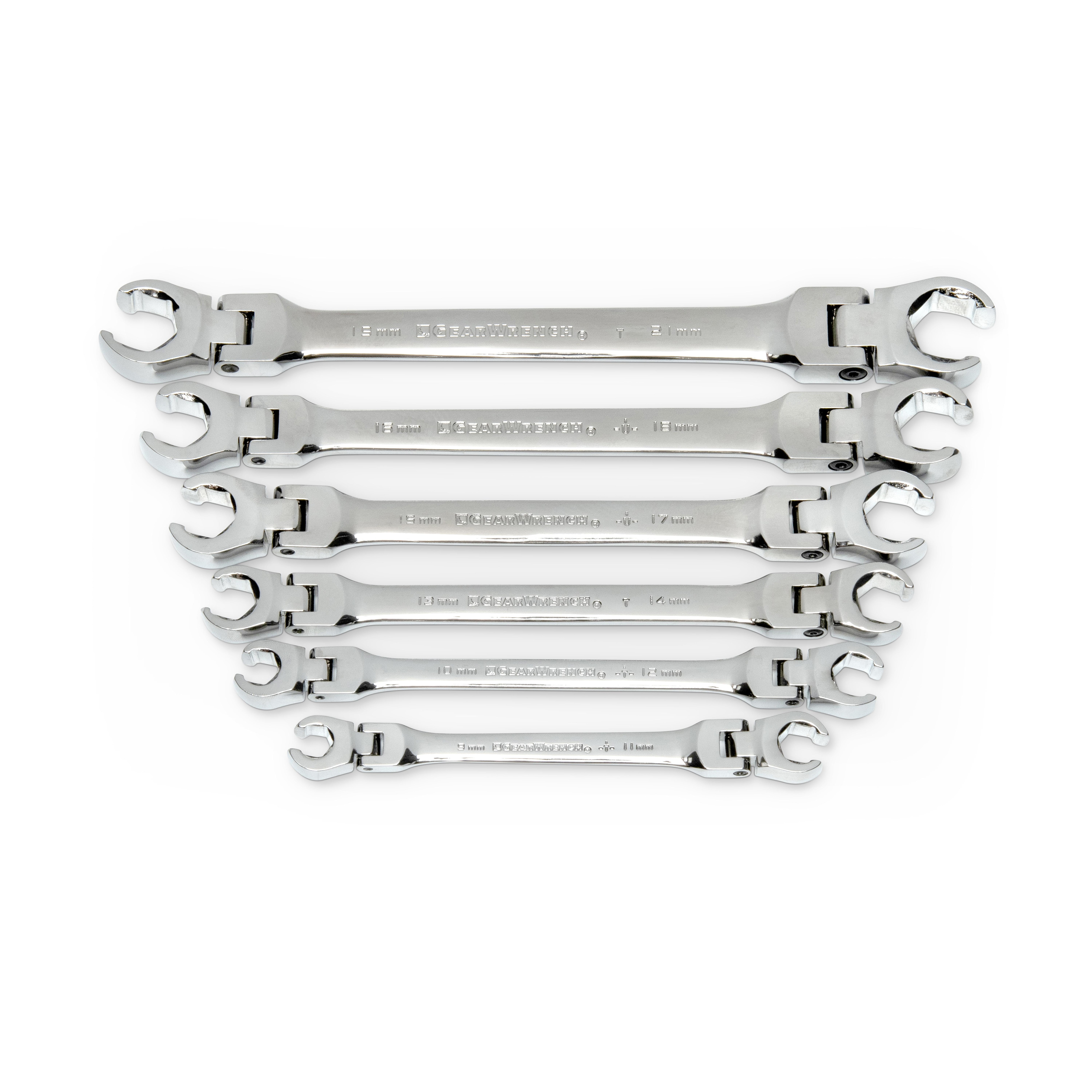 GearWrench Flex Head Flare Nut Metric Wrench Set 6 Piece | AutoZone