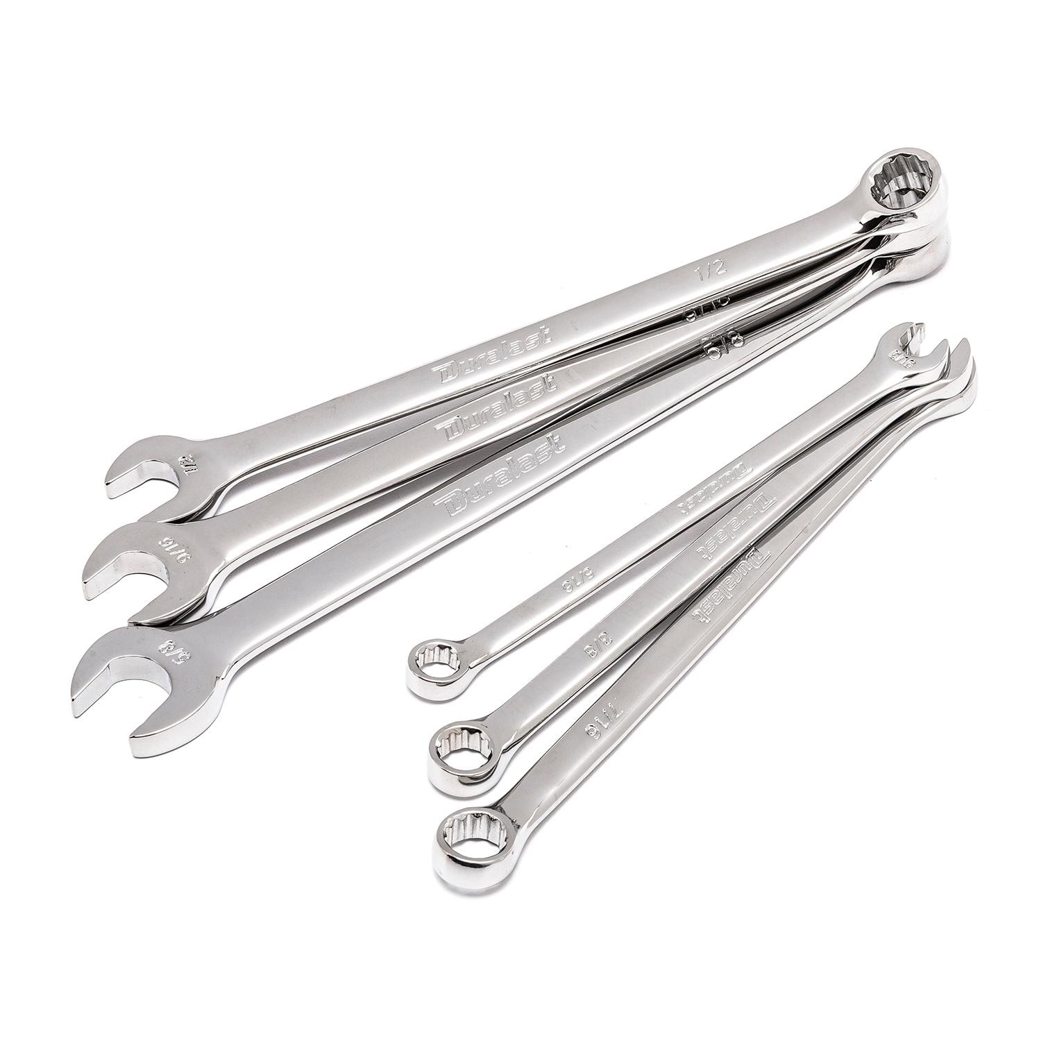 Duralast SAE Combination Wrench Set 6 Piece | AutoZone