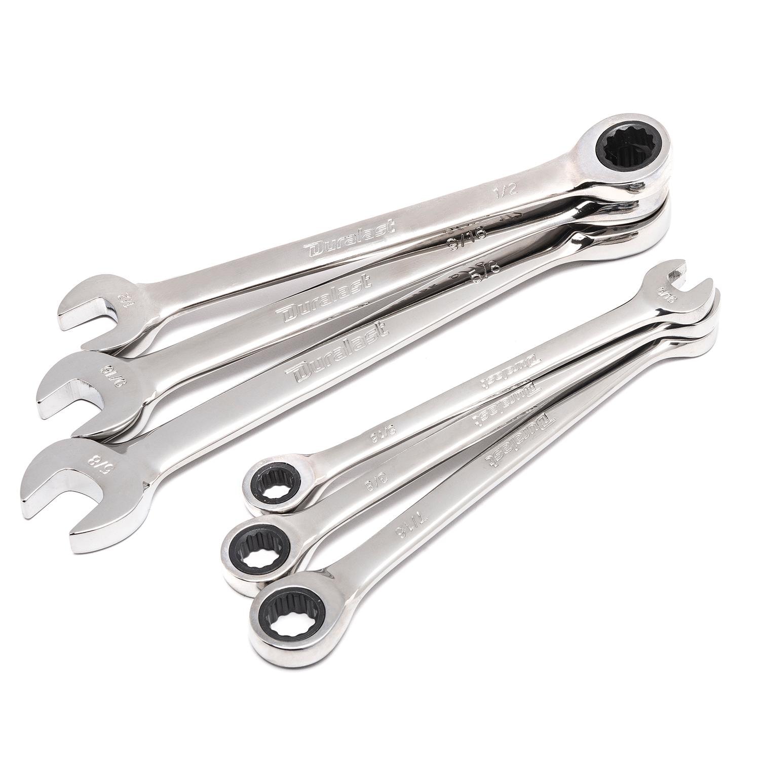Duralast SAE Ratcheting Wrench Set 6 Piece | AutoZone