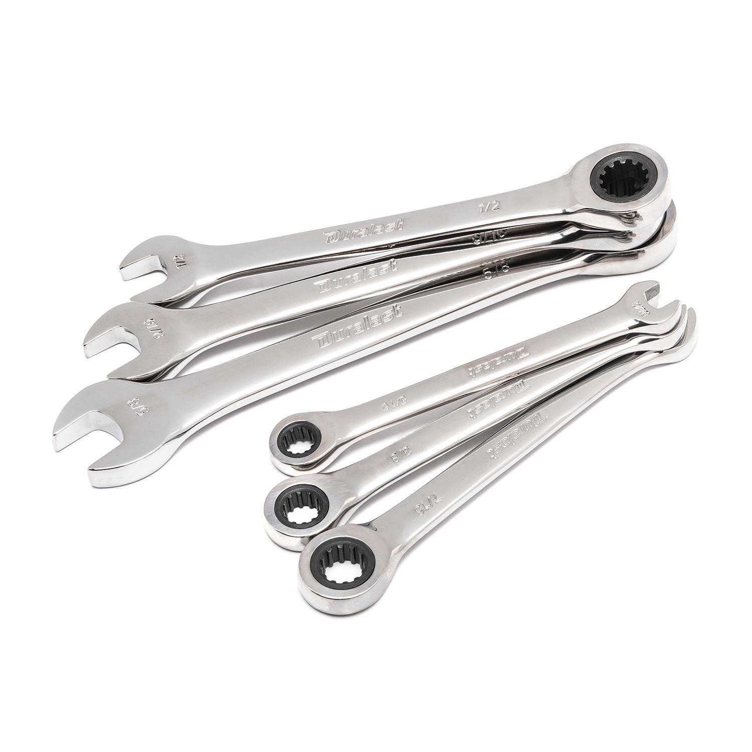 Duralast SAE Universal Ratcheting Wrench Set 6 Piece | AutoZone
