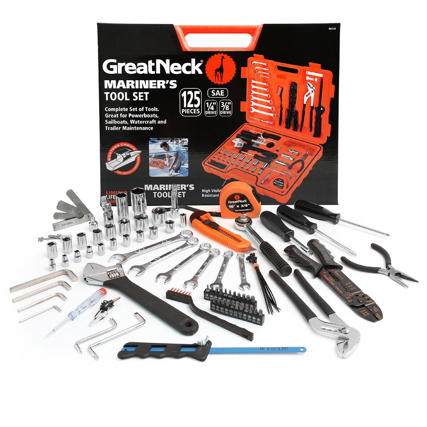 Great Neck Mariner's Tool Set 125 Piece | AutoZone