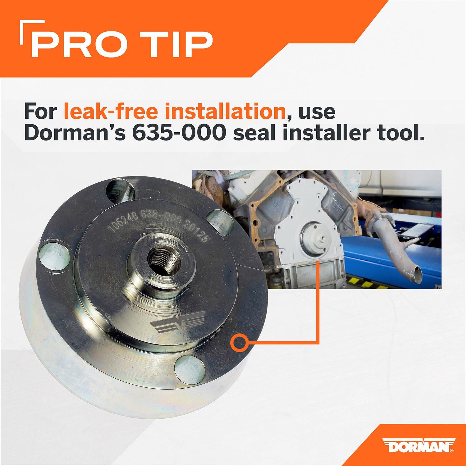 Dorman - OE Solutions Engine Rear Main Seal Cover 635-518 | AutoZone