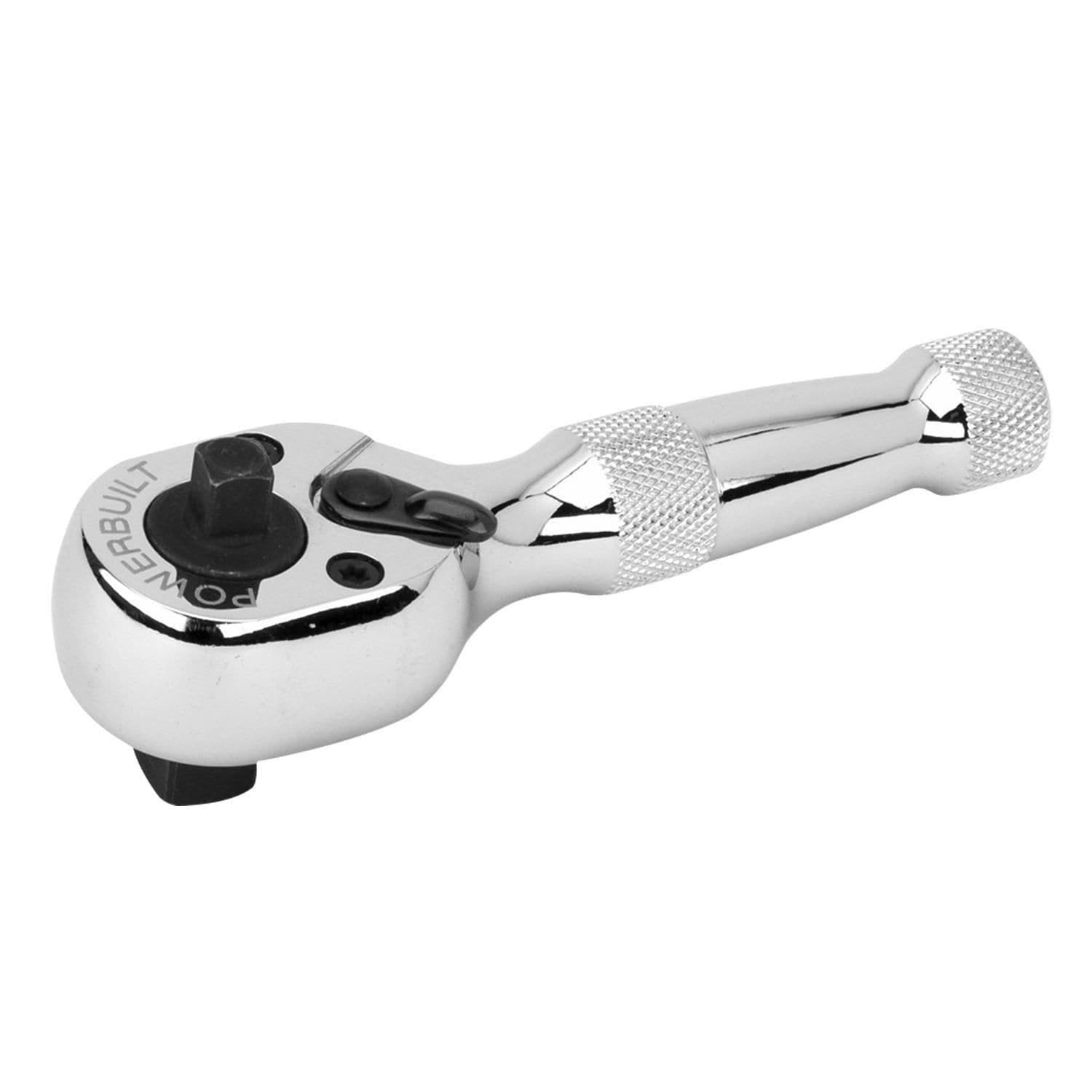PowerBuilt 1/4in X 3/8in Dual Drive Stubby Ratchet | AutoZone