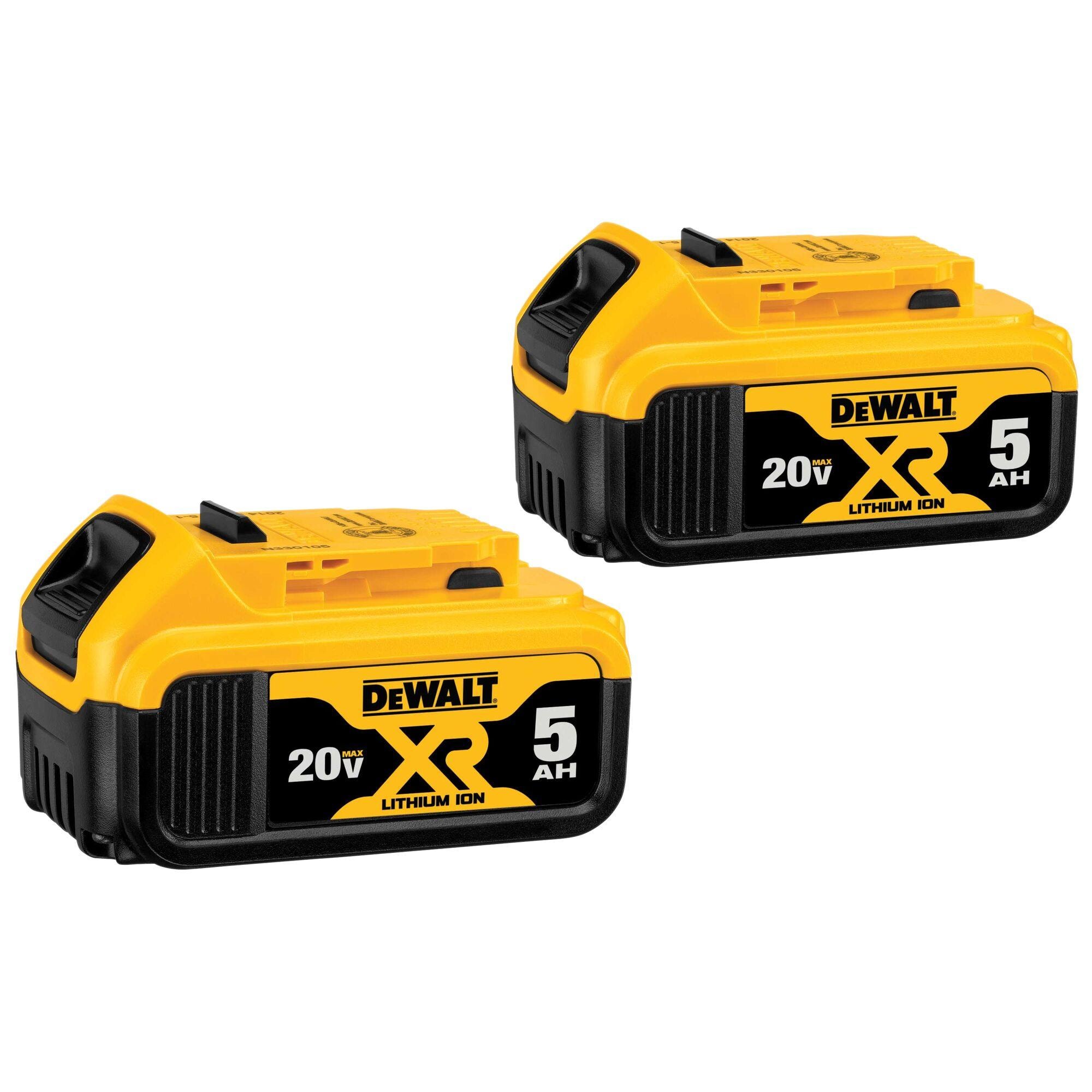 Dewalt 20 Volt MAX 5Ah Battery, 2 Pack | AutoZone