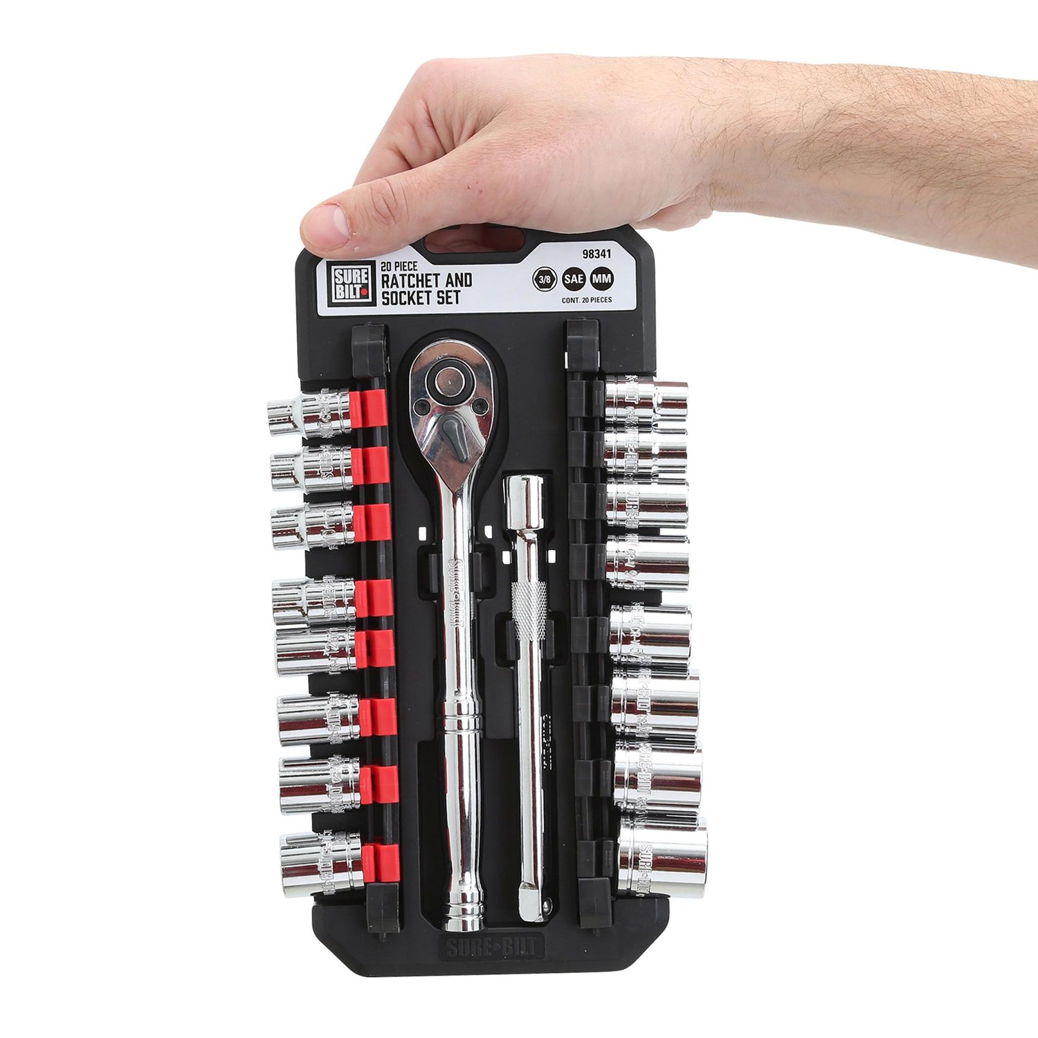 SureBilt 3/8in Drive Ratchet and Socket Set 20 Piece | AutoZone