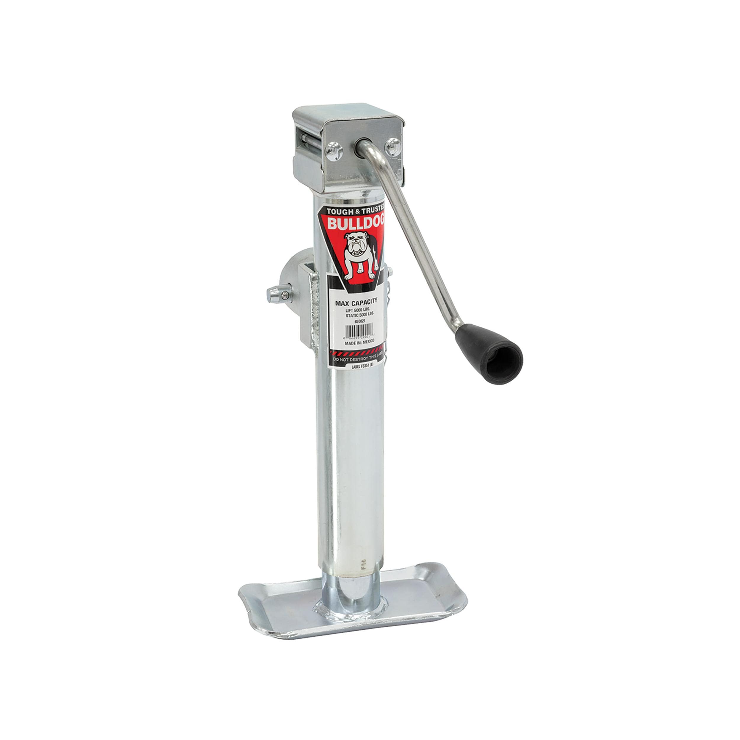 Bulldog 15in 5,000lbs Side Mount Weld-On Utility Trailer Jack | AutoZone