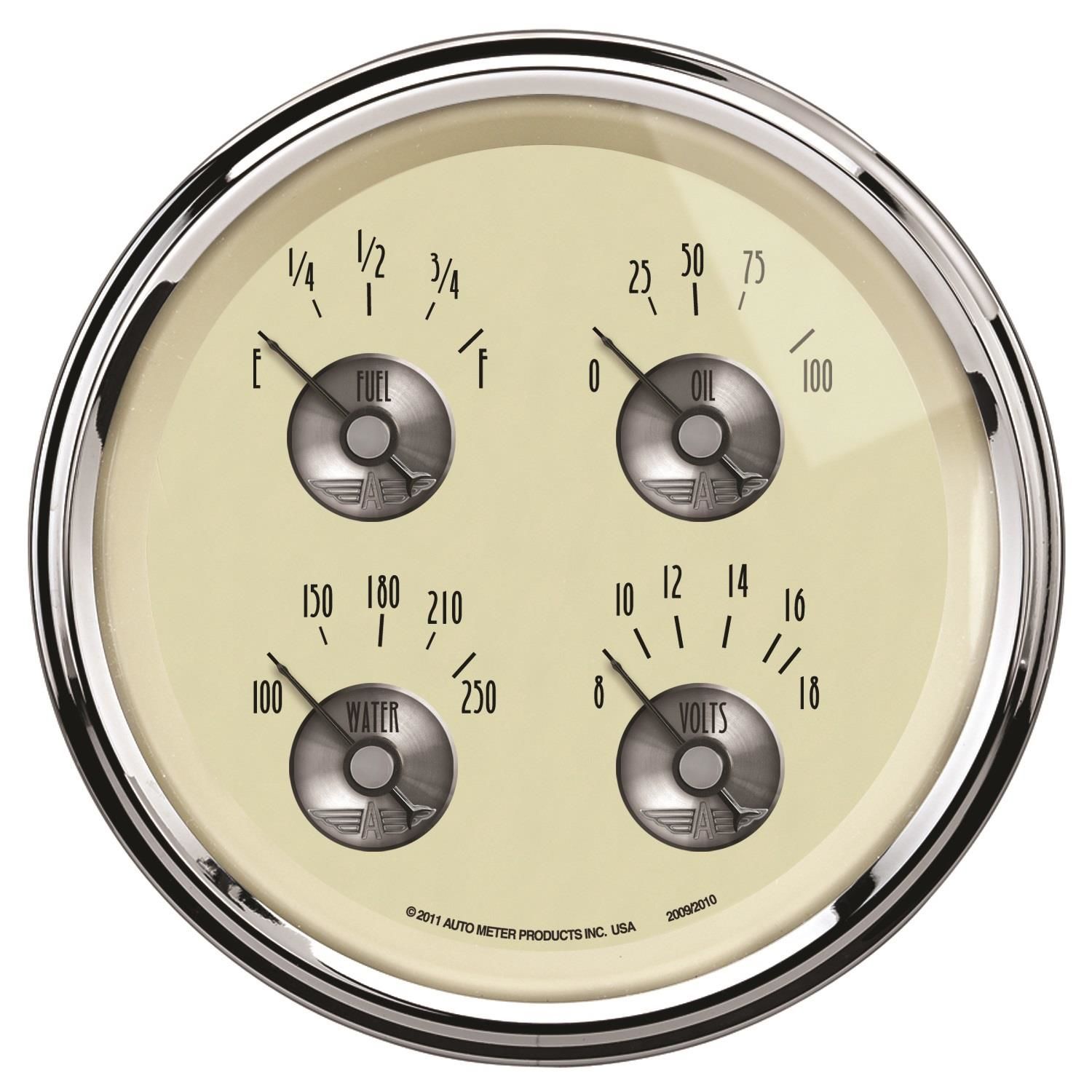 AutoMeter Prestige Antique Ivory Multi-Purpose Gauge - AutoZone