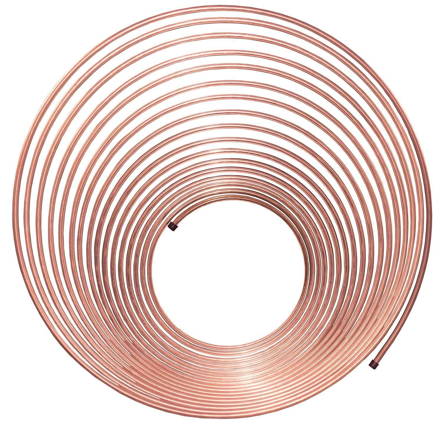 AGS NiCopp 1/4in x 50ft Nickel-Copper Brake Line Tubing Coil | AutoZone