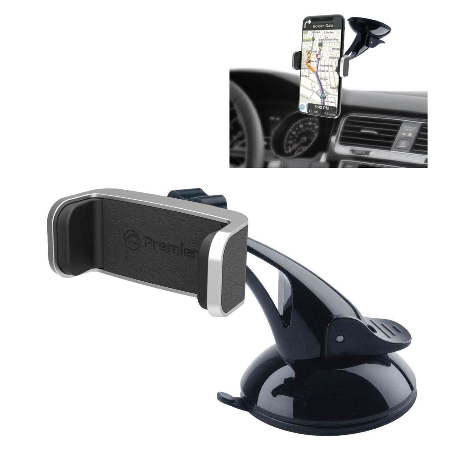 Premier Expandable Leather Window Cell Phone Car Mount | AutoZone
