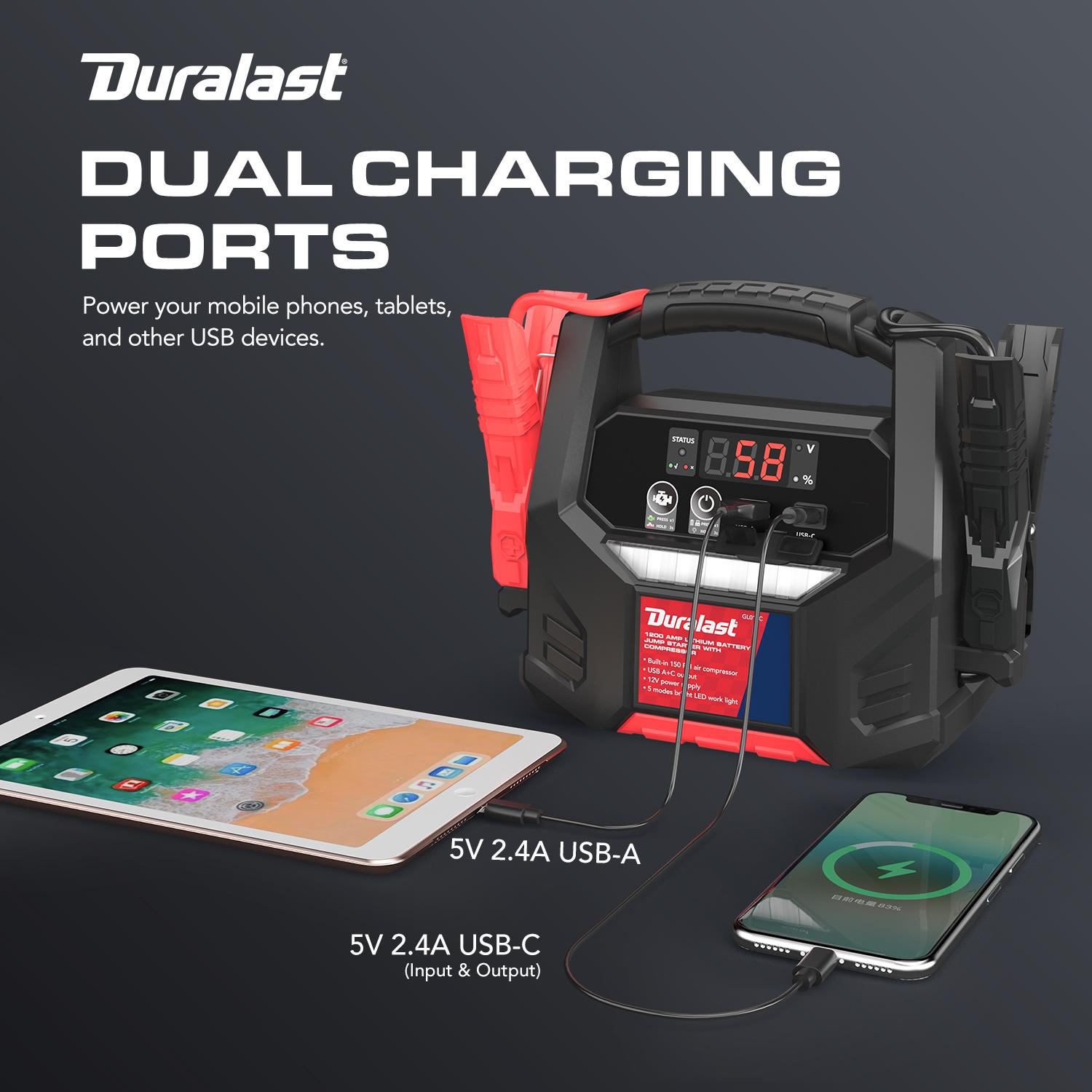 Duralast 1200 Amp Vehicle Jump Starter | AutoZone