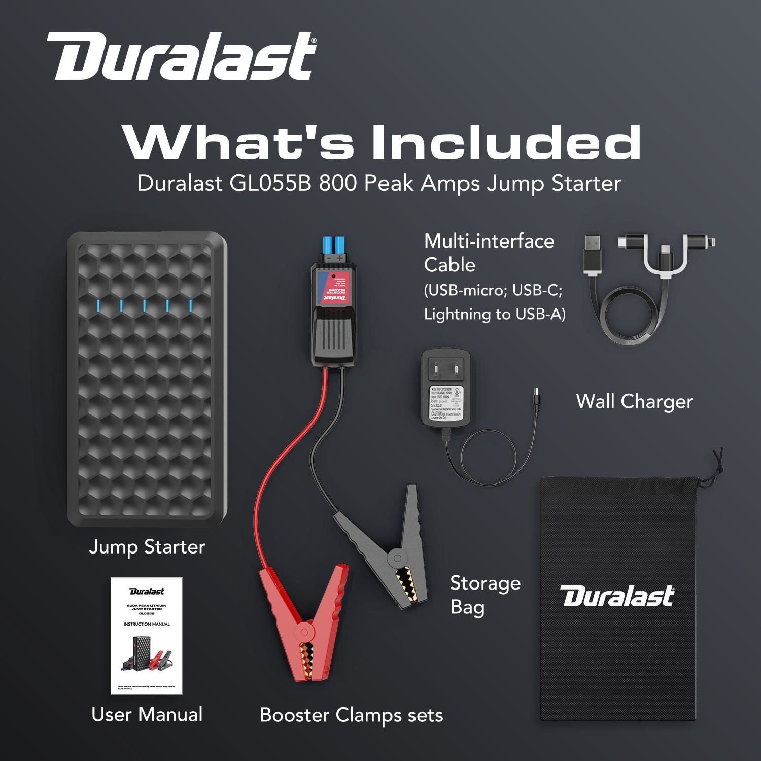 Duralast 800 Amp Vehicle Jump Starter | AutoZone