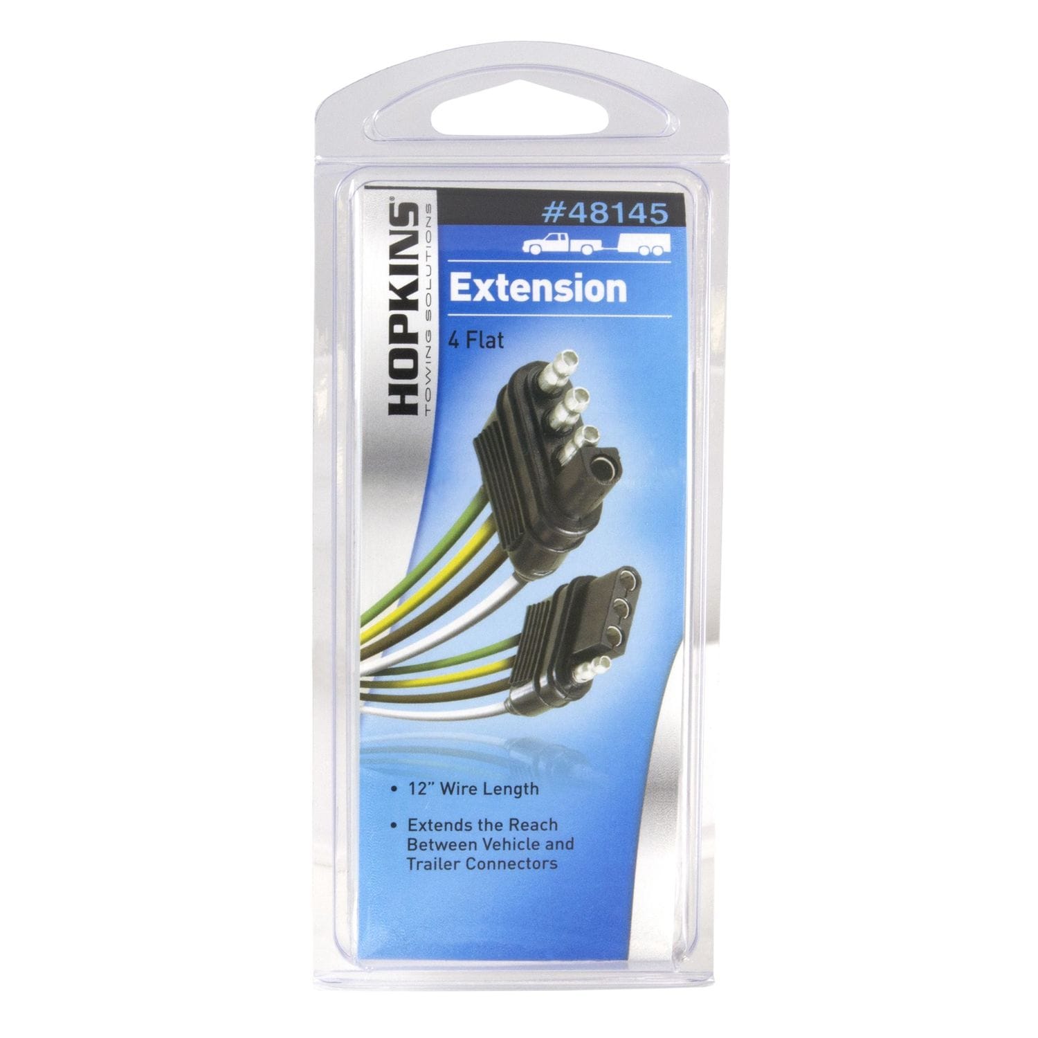 Hopkins Towing Solution 12in 4 Wire Flat Connector 48145 | AutoZone