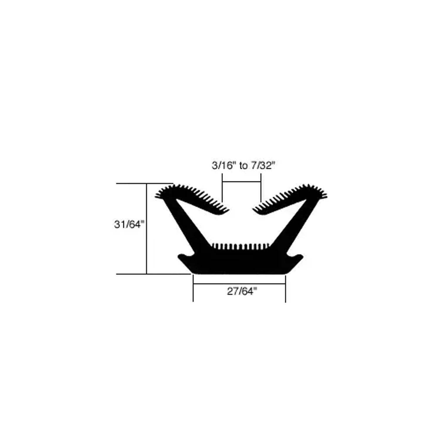 AmeriSeal Door Window Glass Run Channel 10865 | AutoZone