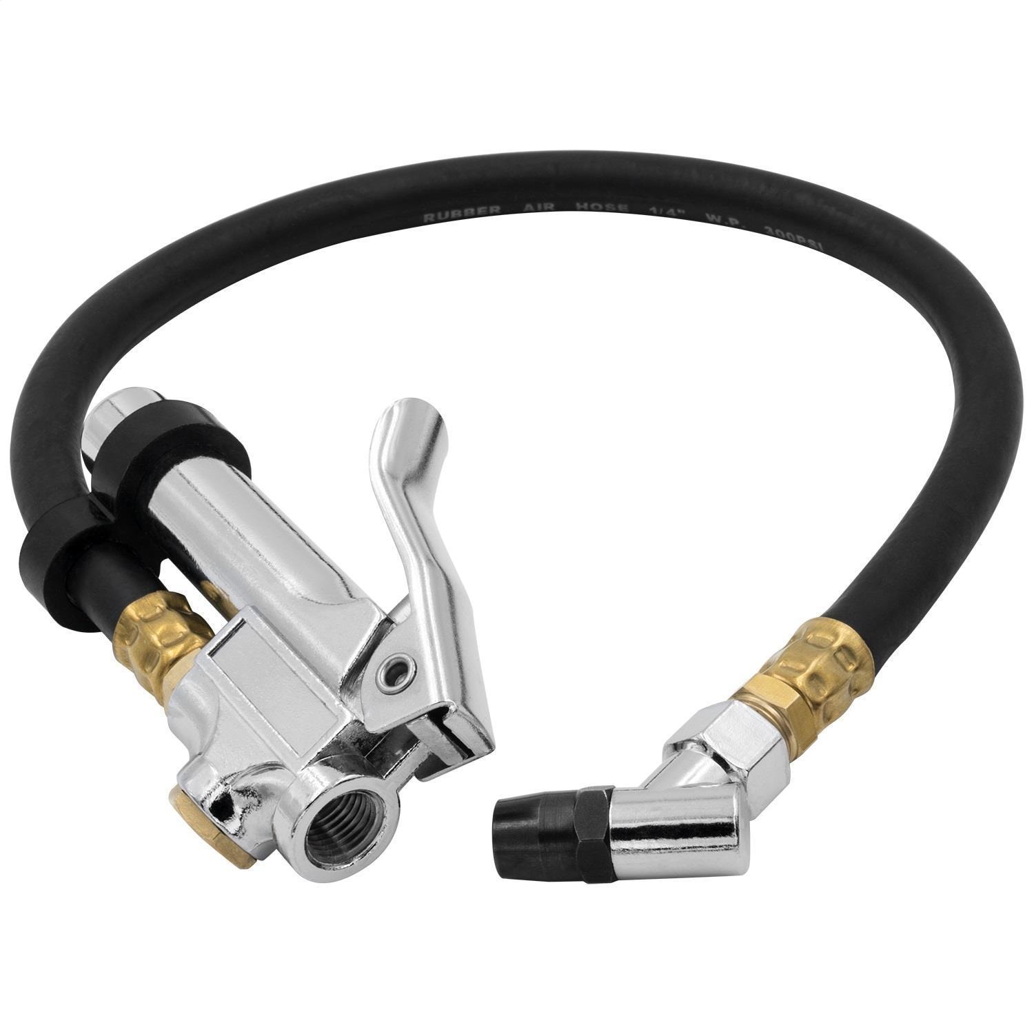 AutoMeter 18in Tire Inflator Assembly with Hose and 45 Degrees Bullet ...