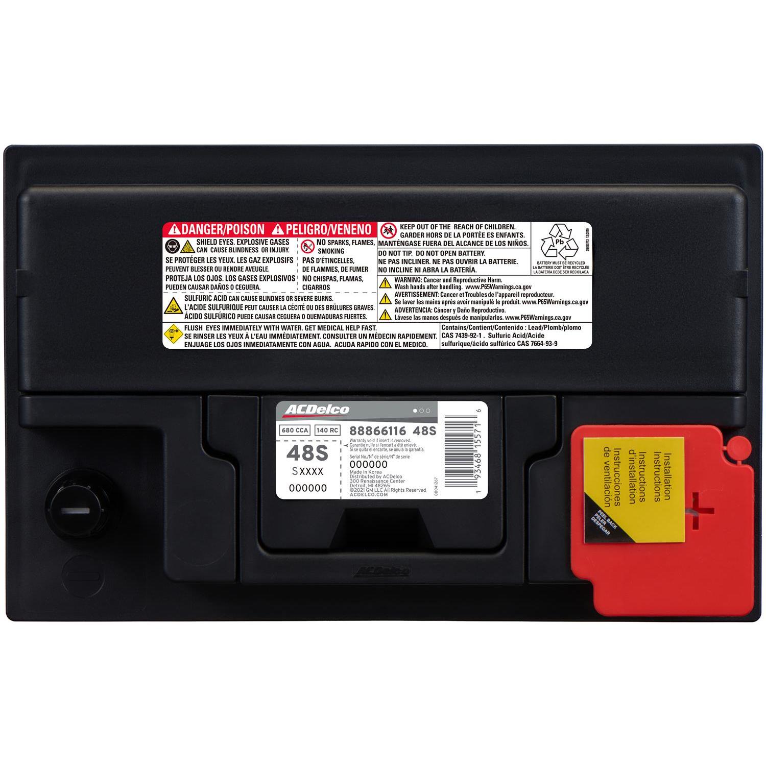 ACDelco Silver Group Size 48 Battery 48S | AutoZone