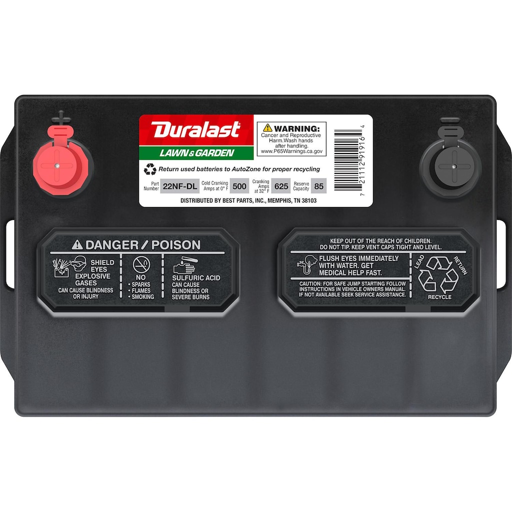 Duralast Group Size 22NF Lawn and Garden Battery 22NF-DL | AutoZone