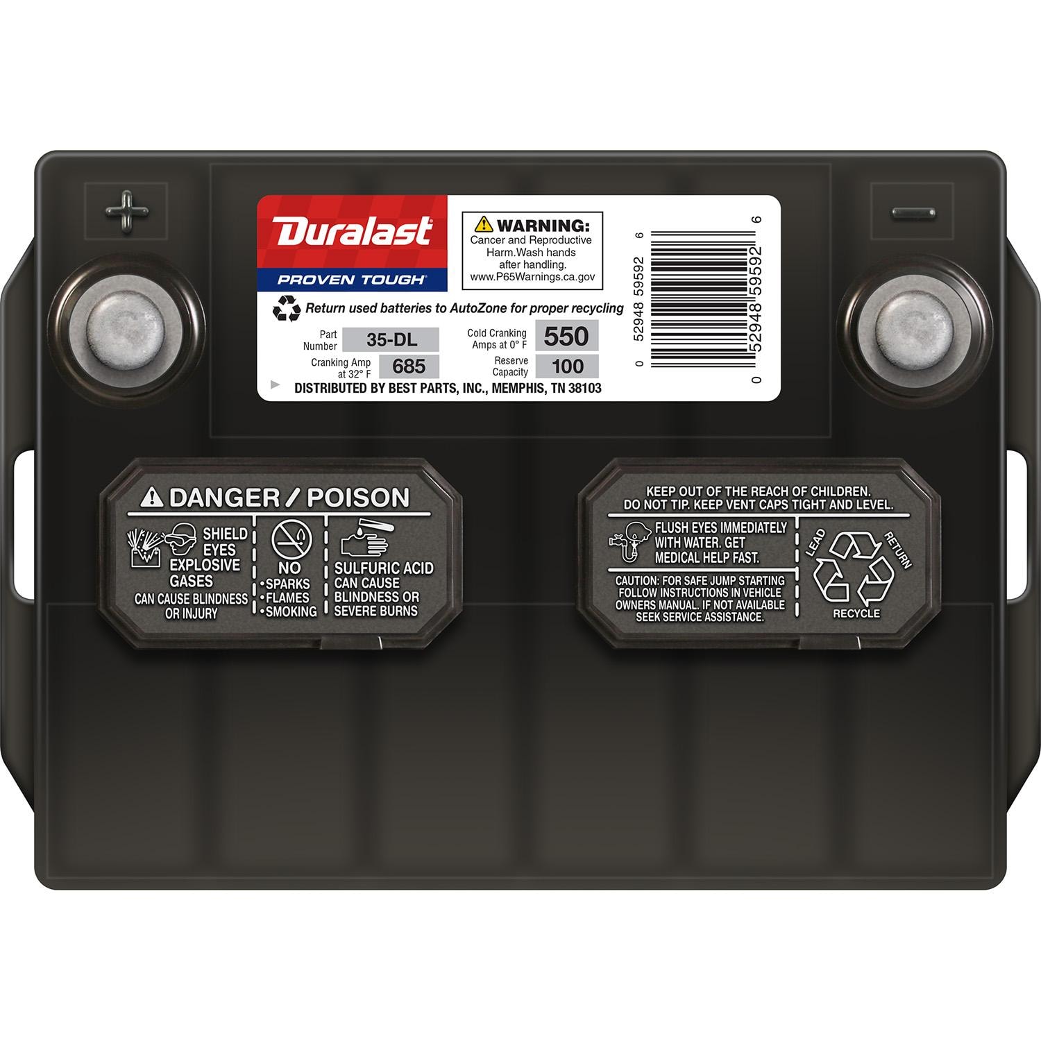 Duralast Group Size 35 Battery 35-DL | AutoZone
