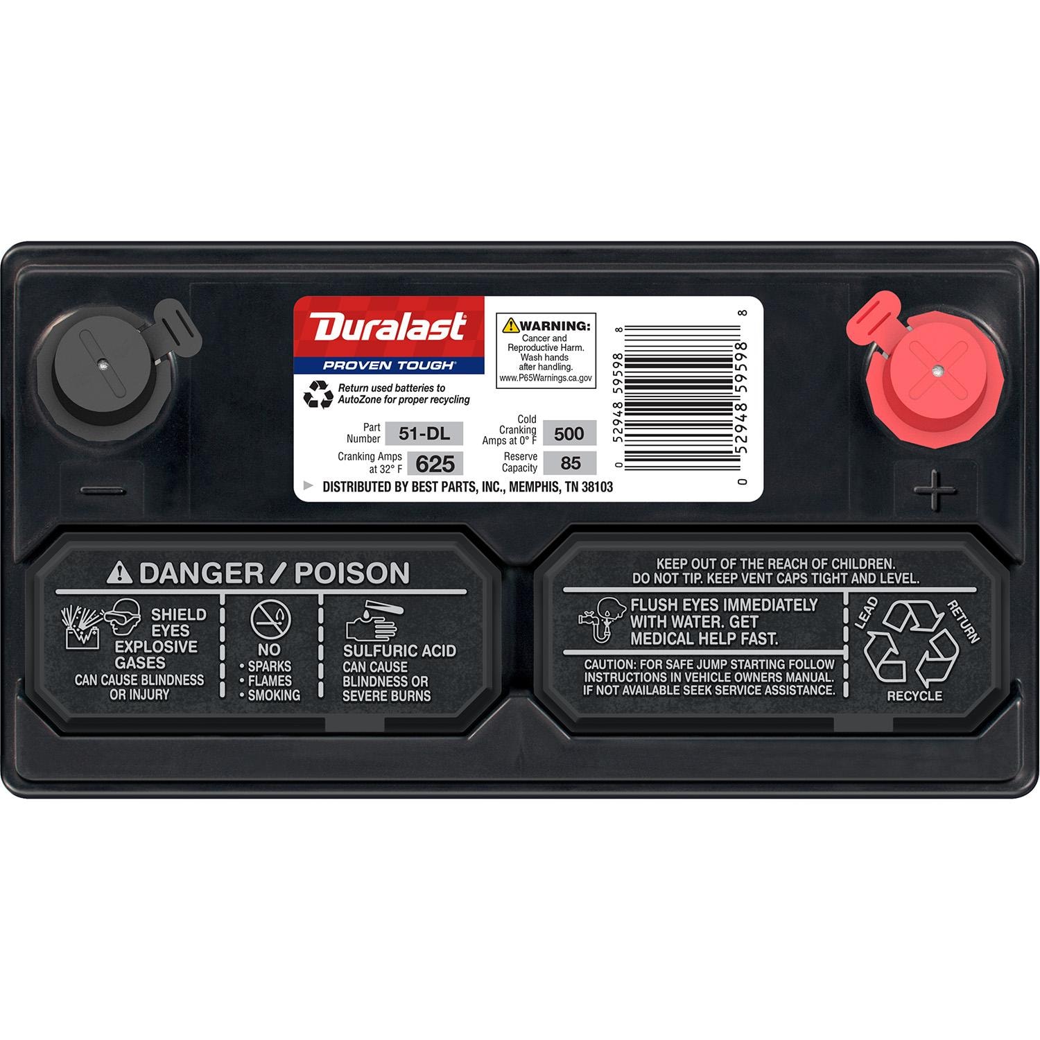 Duralast Group Size 51 Battery 51-DL | AutoZone