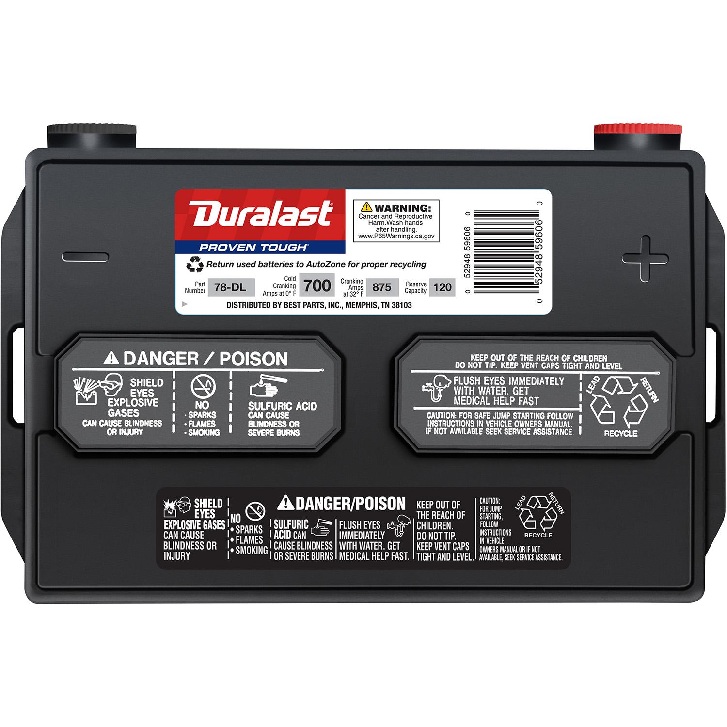 Duralast Group Size 78 Battery 78-DL | AutoZone