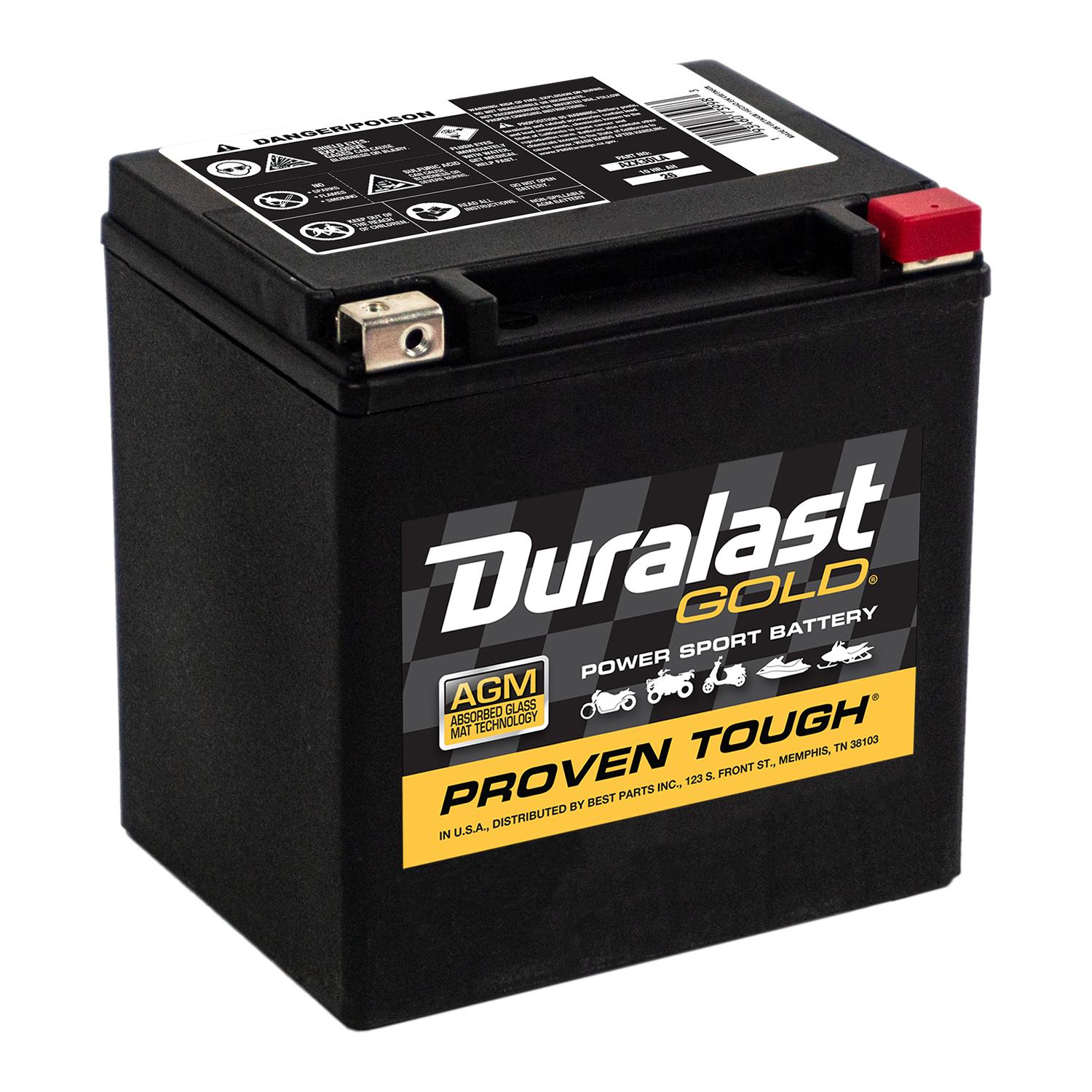Duralast Gold AGM Battery / Group Size Powersport AZX30LA | AutoZone