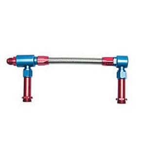 Russell Red And Blue -8AN X 7/8in 20 Thread Dual Fuel Inlet Kit | AutoZone
