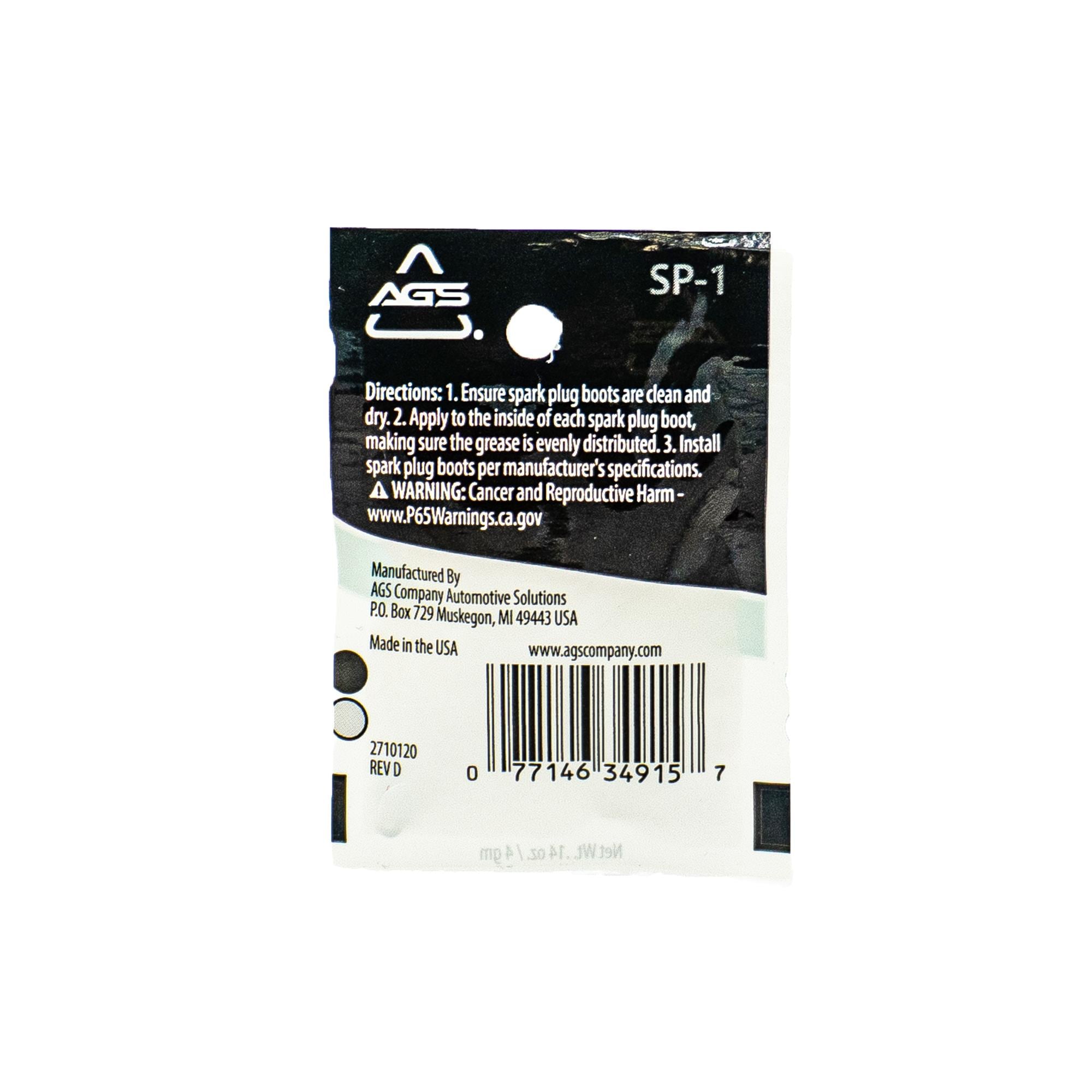 AGS Dielectric Spark Plug Boot Protector 0.14oz | AutoZone